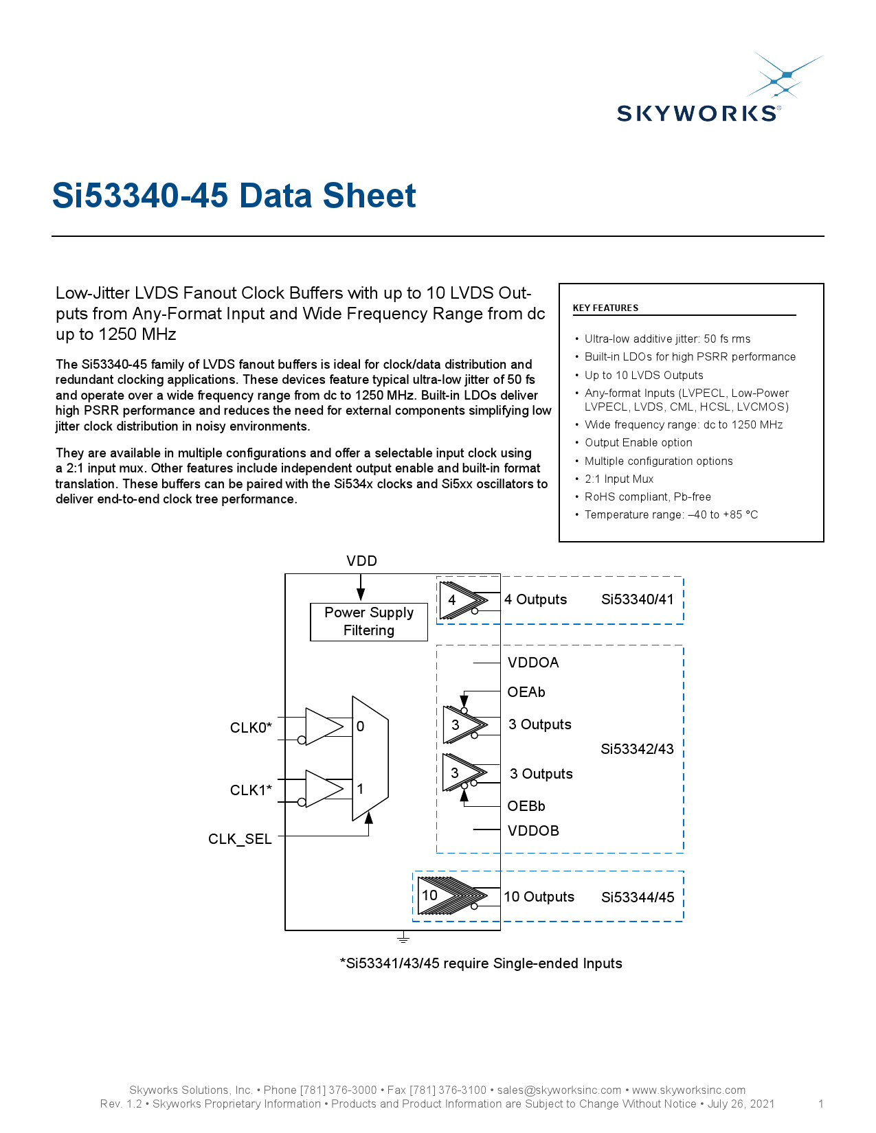 SI53340-B-GM_（SILICON LABS(芯科)）SI53340-B-GM中文资料_价格_PDF手册-立创电子商城