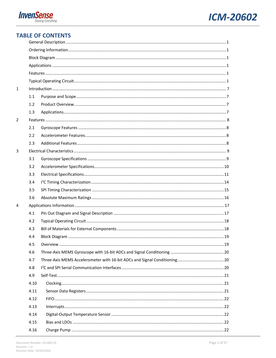 ICM-20602_（TDK InvenSense(应美盛)）ICM-20602中文资料_价格_PDF手册-立创电子商城
