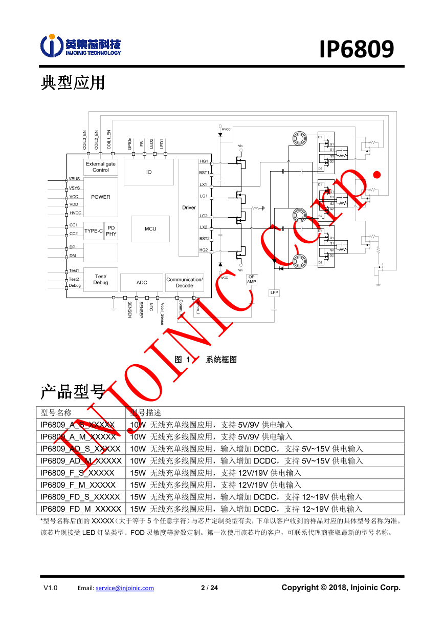IP6809_（INJOINIC(英集芯)）IP6809中文资料_价格_PDF手册-立创电子商城