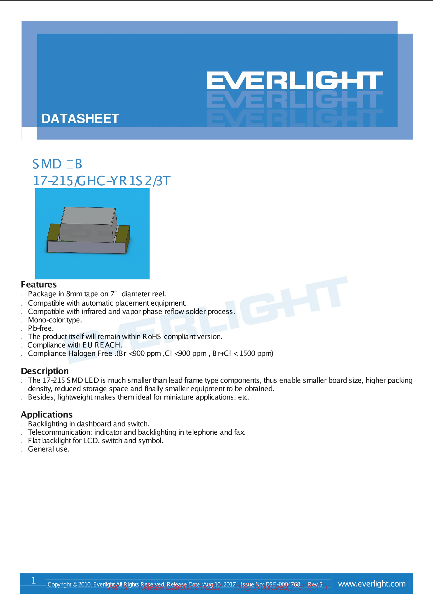 17-215/GHC-YR1S2/3T_（EVERLIGHT(亿光)）17-215/GHC-YR1S2/3T中文资料_价格_PDF手册-立创电子商城