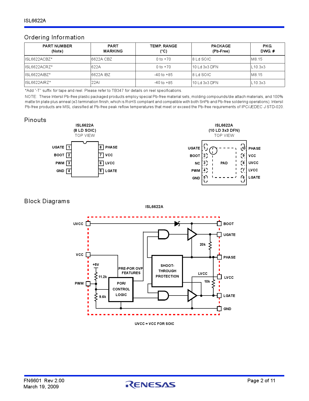 ISL6622AIRZ-T_（RENESAS(瑞萨)/IDT）ISL6622AIRZ-T中文资料_价格_PDF手册-立创电子商城