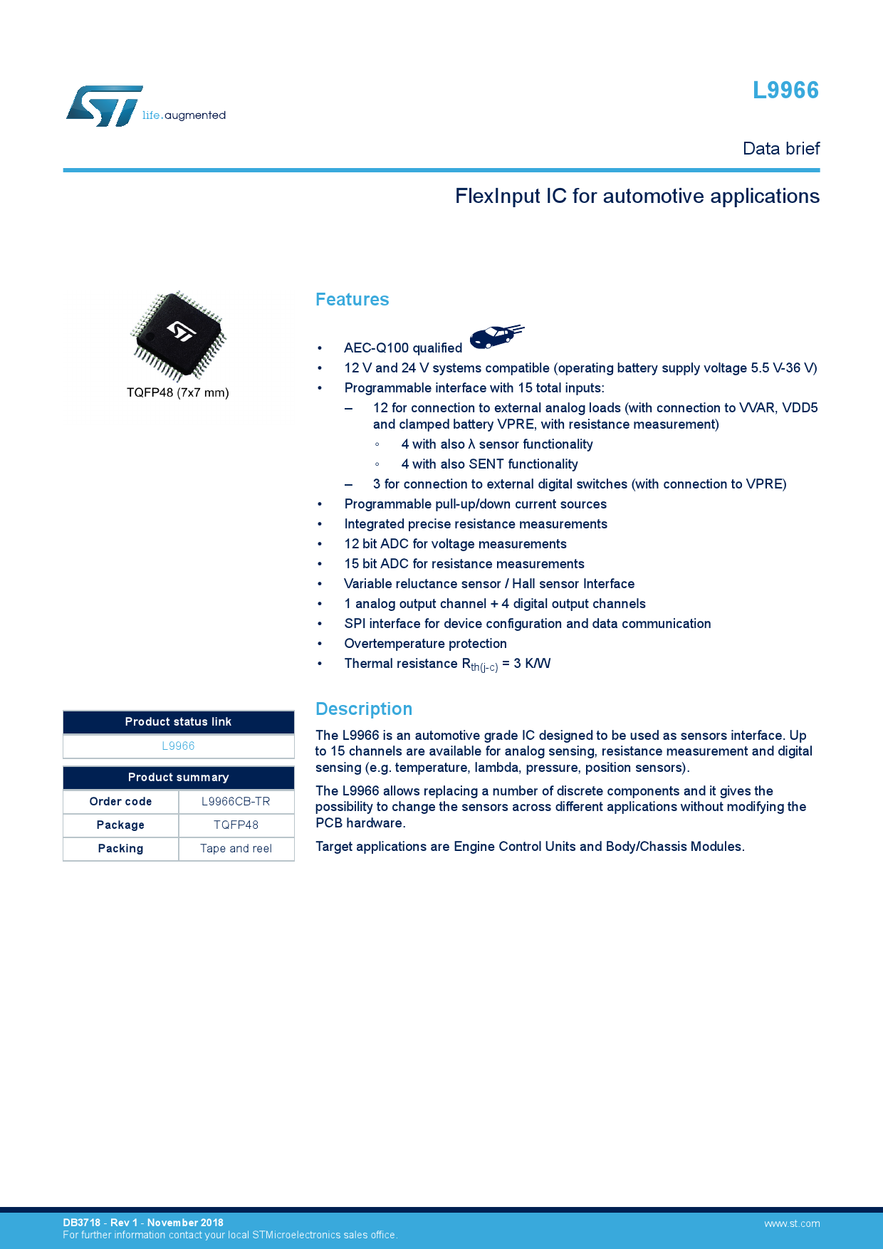 L9966CB-TR_（ST(意法半导体)）L9966CB-TR中文资料_价格_PDF手册-立创电子商城