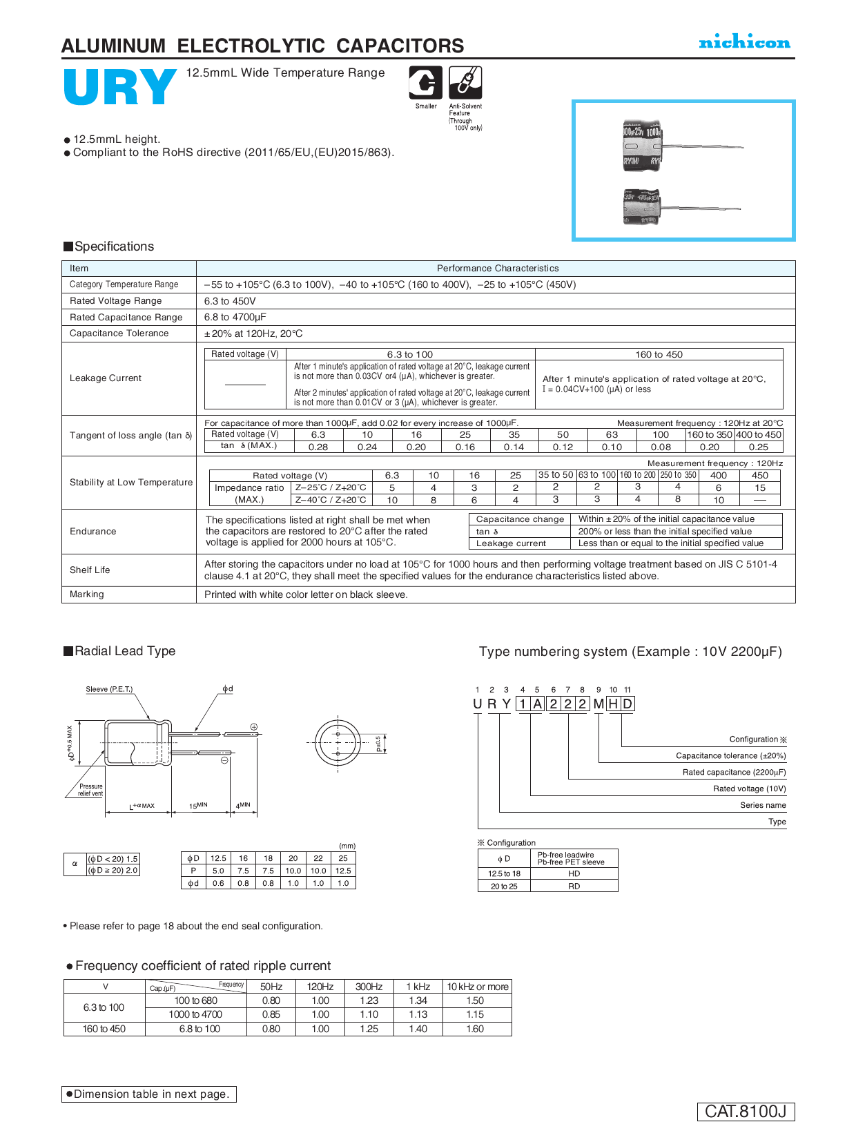 URY1A332MRD_（Nichicon(尼吉康)）URY1A332MRD中文资料_价格_PDF手册-立创电子商城
