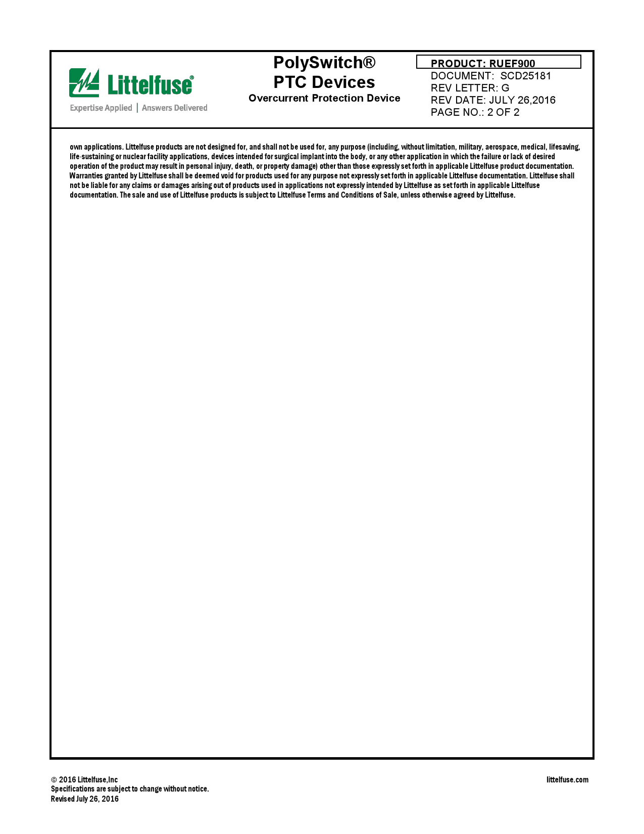 RUEF900_（Littelfuse(美国力特)）RUEF900中文资料_价格_PDF手册-立创电子商城