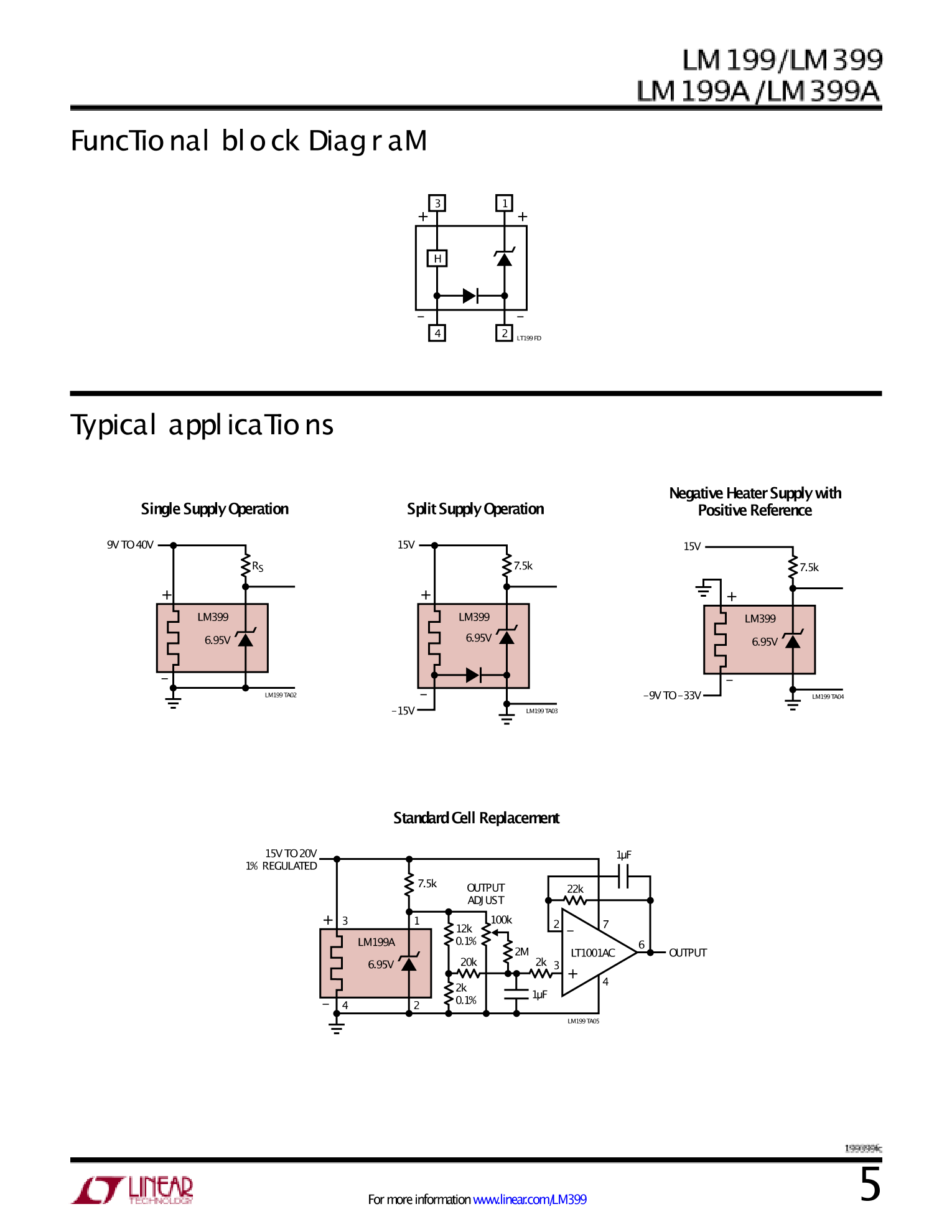 LM399AH#PBF_（ADI(亚德诺)/LINEAR(凌特)）LM399AH#PBF中文资料_价格_PDF手册-立创电子商城
