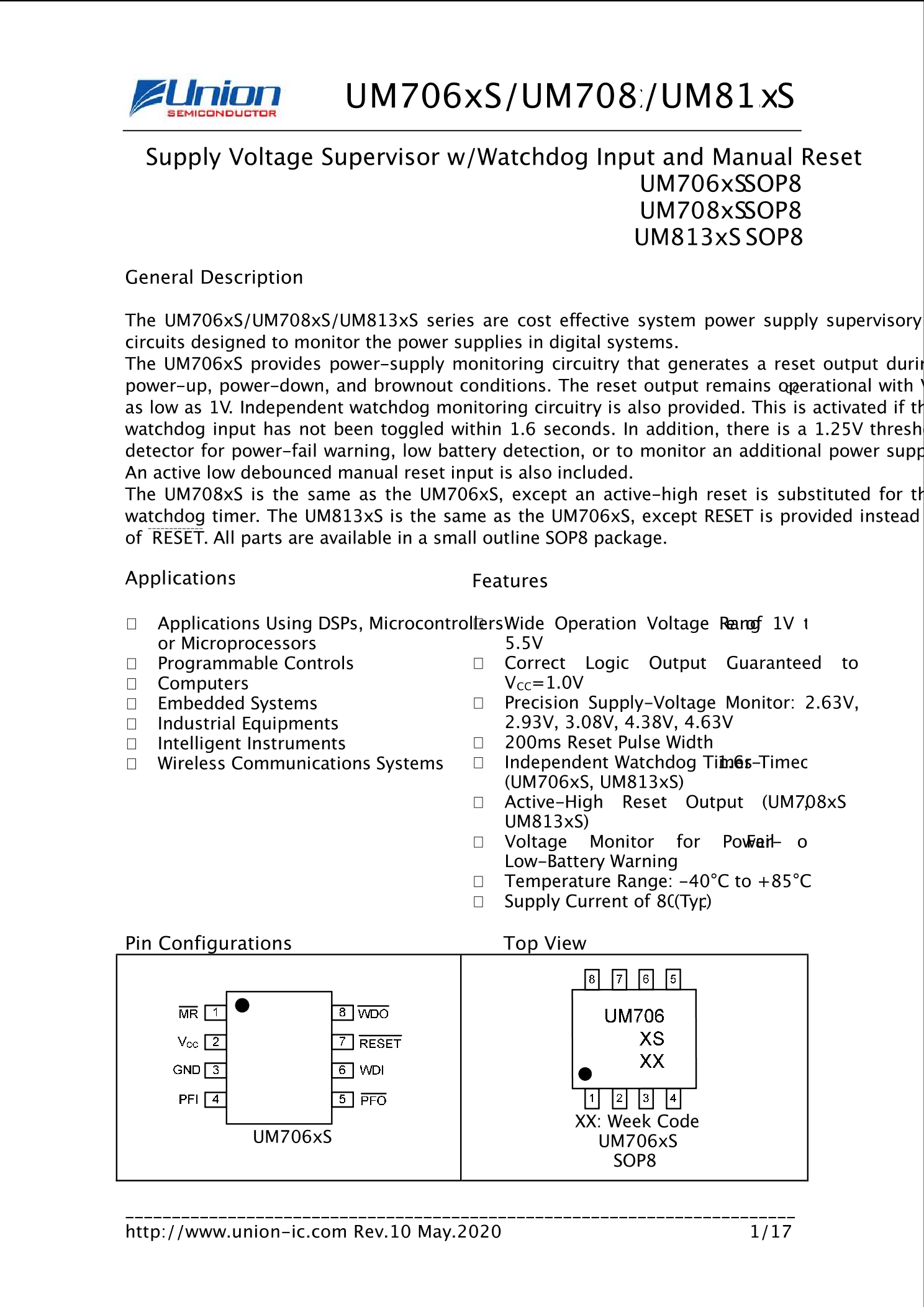 UM706SS_（Union(英联)）UM706SS中文资料_价格_PDF手册-立创电子商城