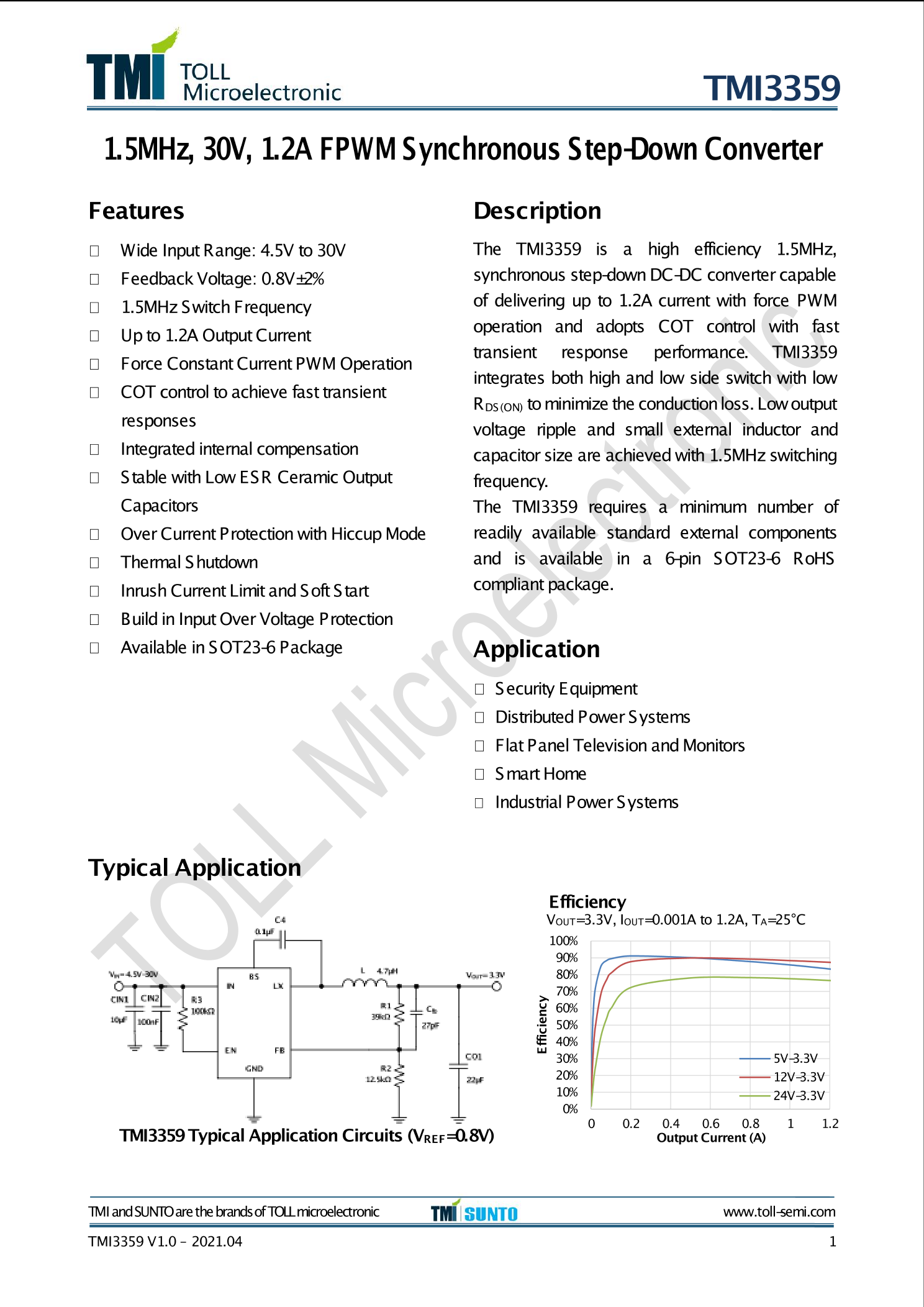 TMI3359_（TMI(拓尔微)）TMI3359中文资料_价格_PDF手册-立创电子商城