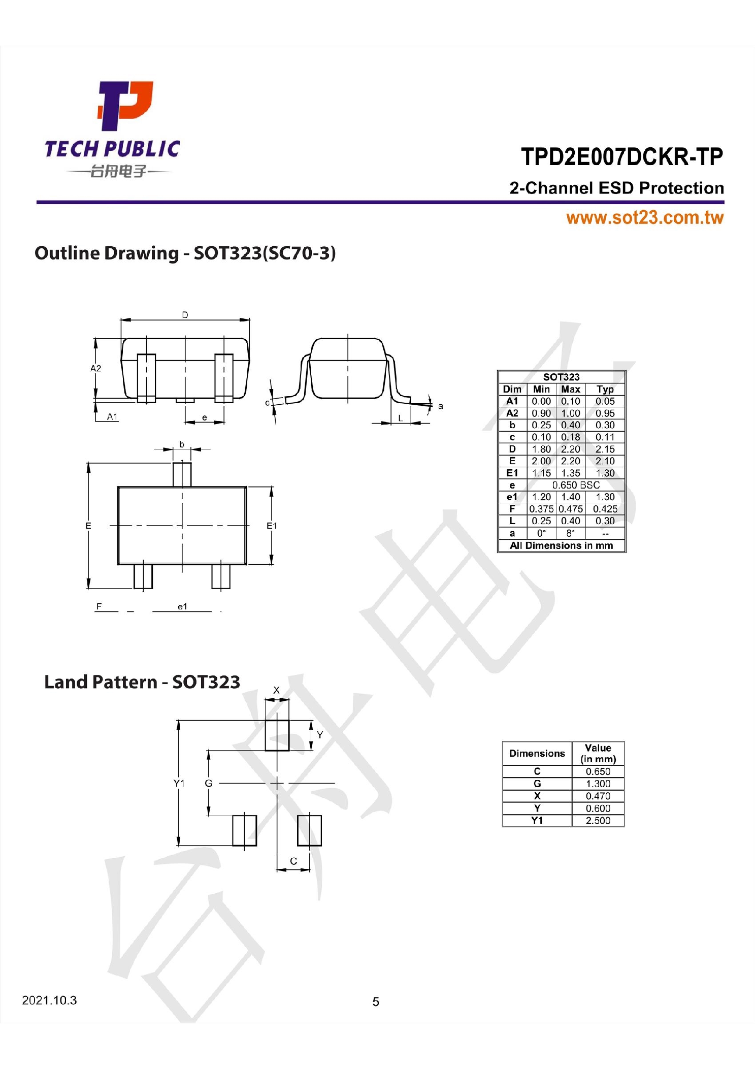 TPD2E007DCKR-TP_（TECH PUBLIC(台舟)）TPD2E007DCKR-TP中文资料_价格_PDF手册-立创电子商城