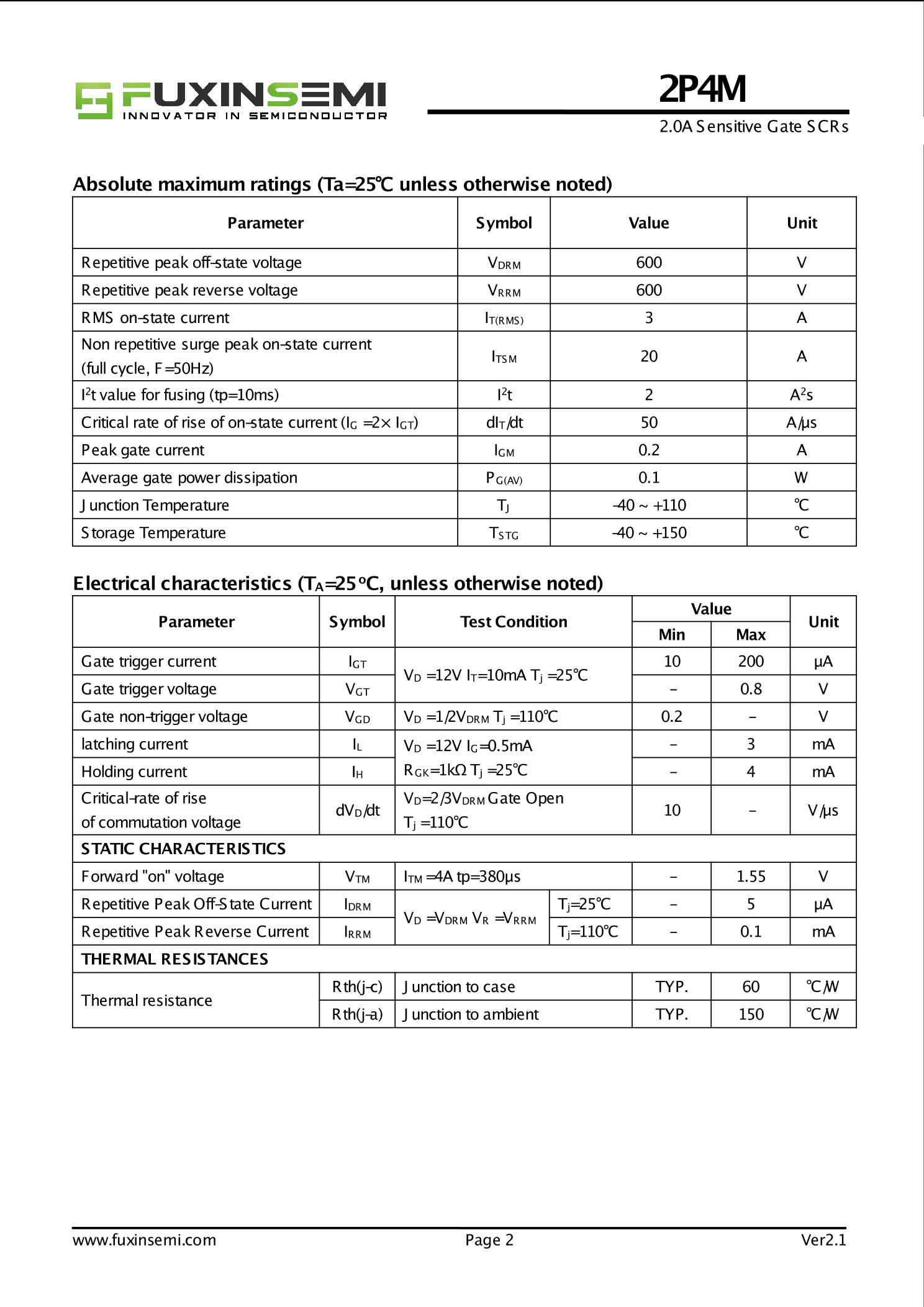 2P4M_（FUXINSEMI(富芯森美)）2P4M中文资料_价格_PDF手册-立创电子商城