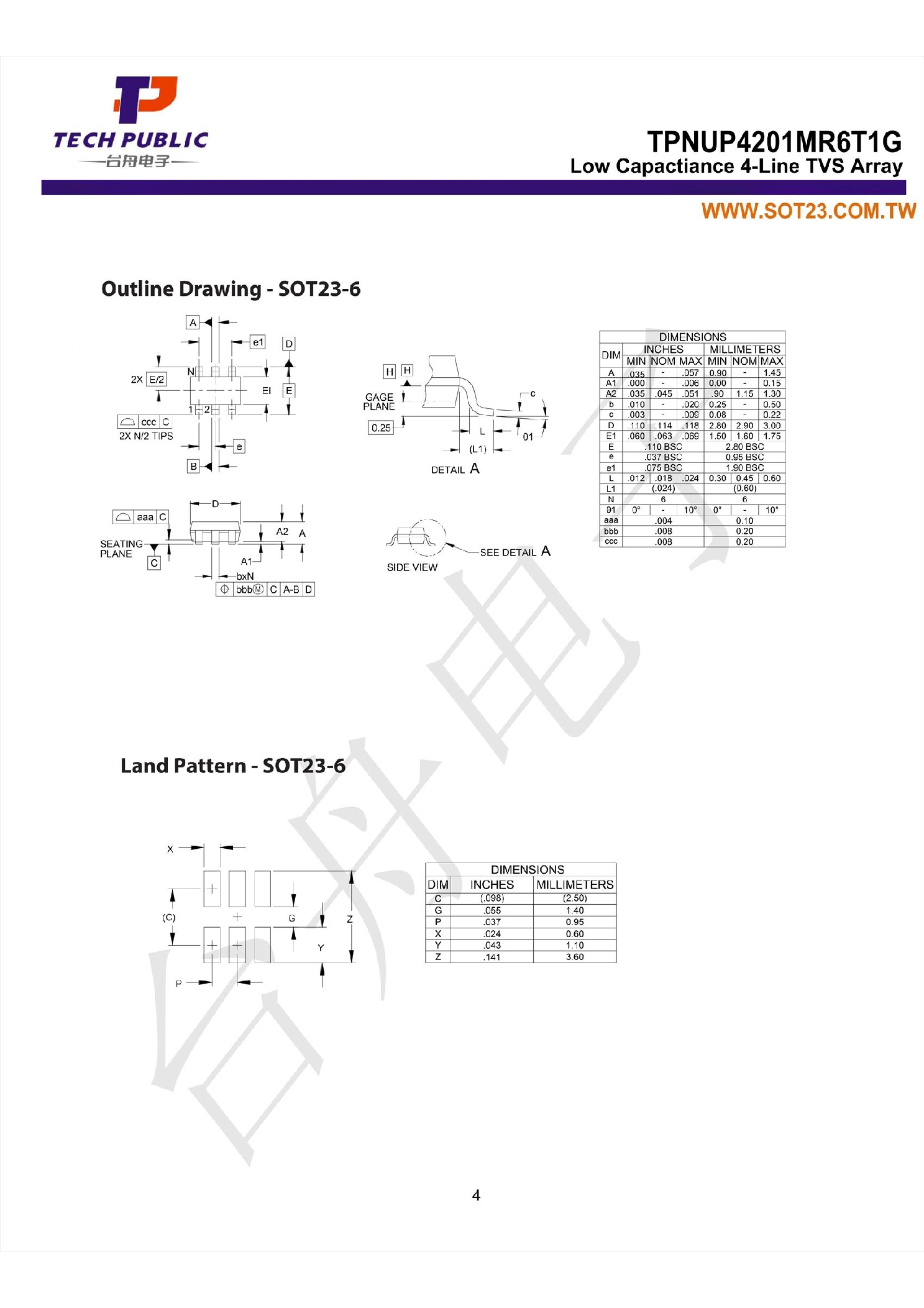 NUP4201MR6T1G_（TECH PUBLIC(台舟)）NUP4201MR6T1G中文资料_价格_PDF手册-立创电子商城