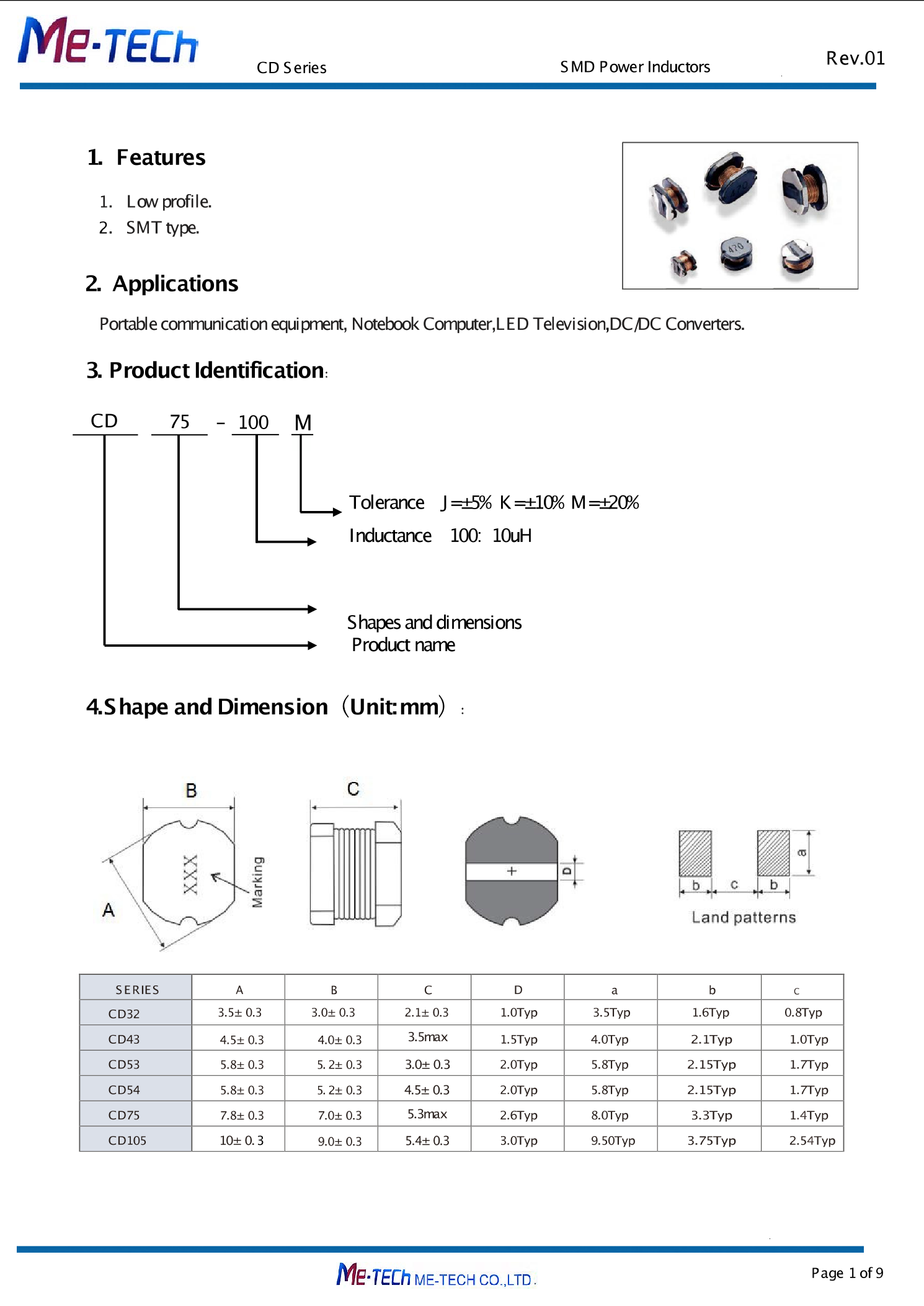 CD32-2R2MT_（Me-TECH(美台高科)）CD32-2R2MT中文资料_价格_PDF手册-立创电子商城