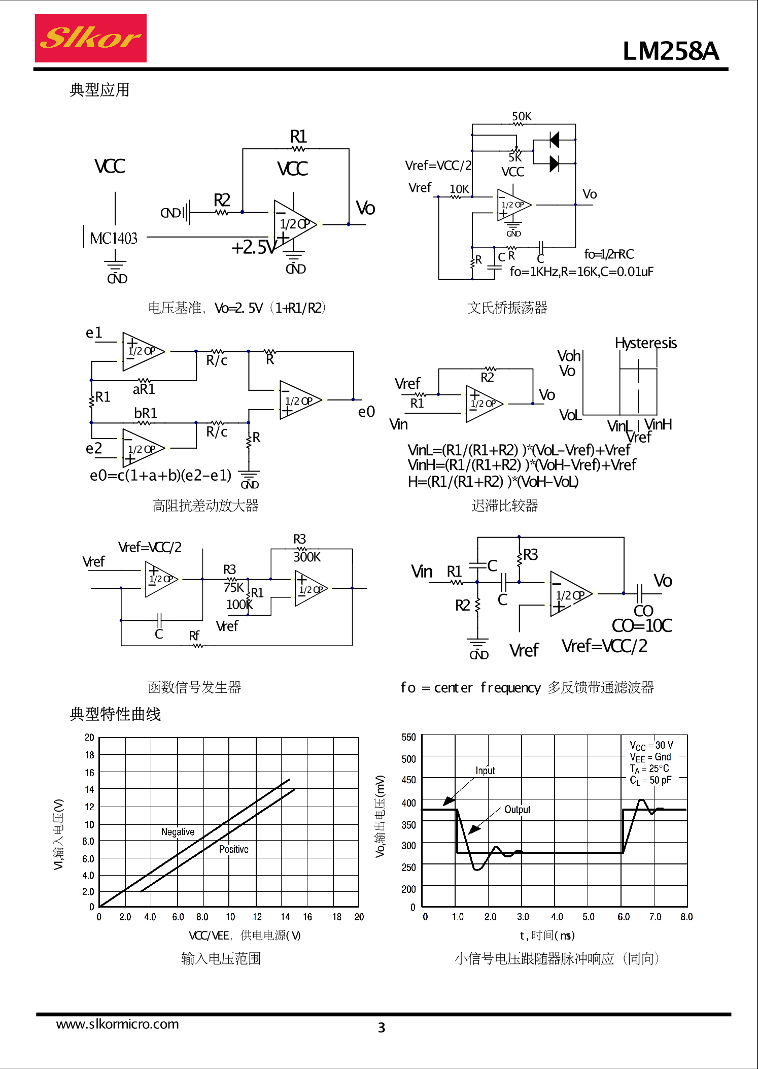 LM258A_（Slkor(萨科微)）LM258A中文资料_价格_PDF手册-立创电子商城
