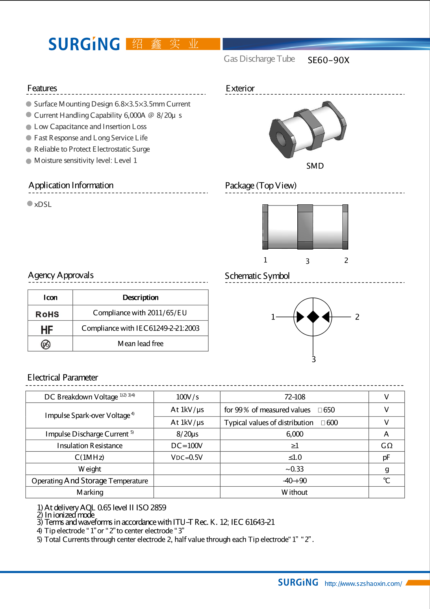 SE60-90X_（SURGING(绍鑫)）SE60-90X中文资料_价格_PDF手册-立创电子商城