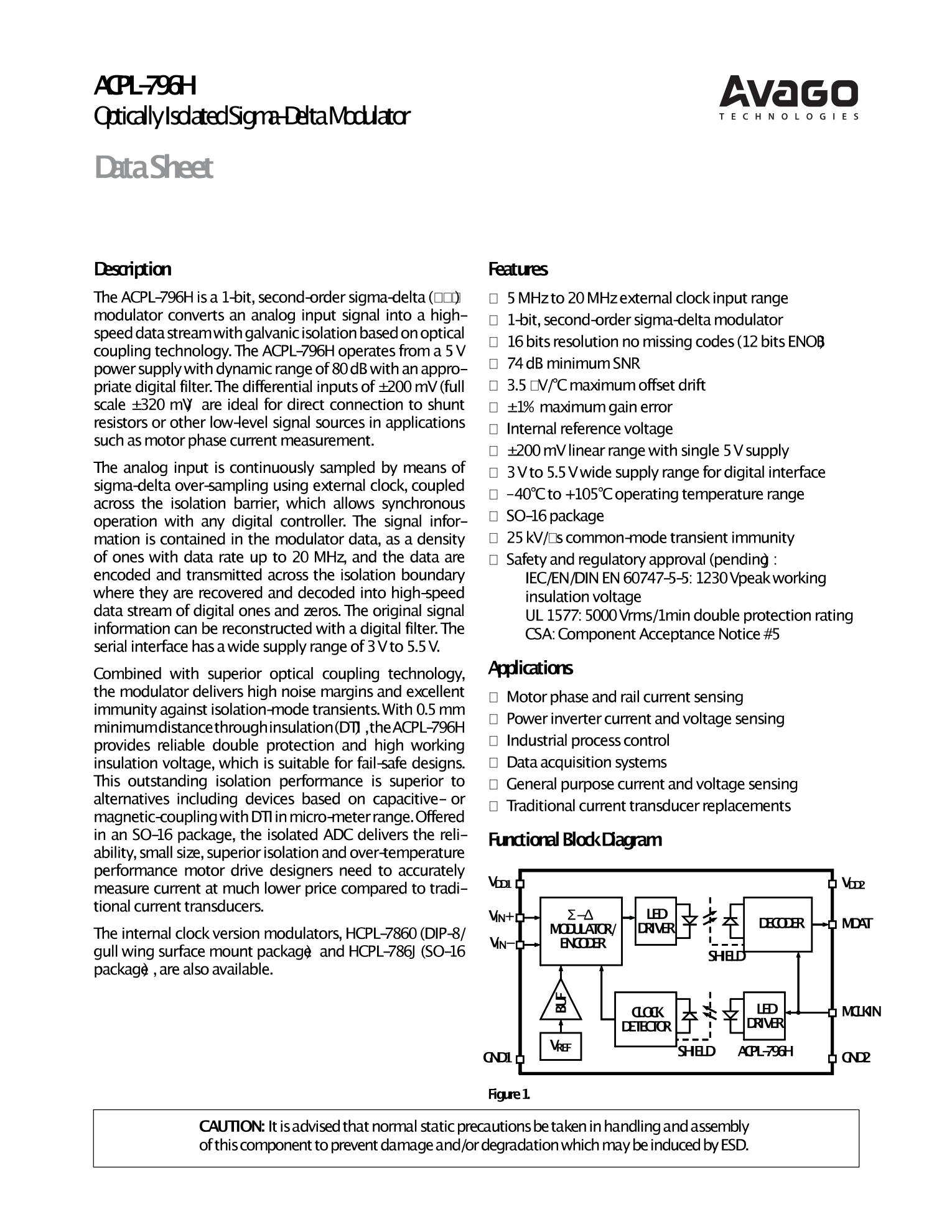 ACPL-796H-500E_（Broadcom/AVAGO(安华高)）ACPL-796H-500E中文资料_价格_PDF手册-立创电子商城