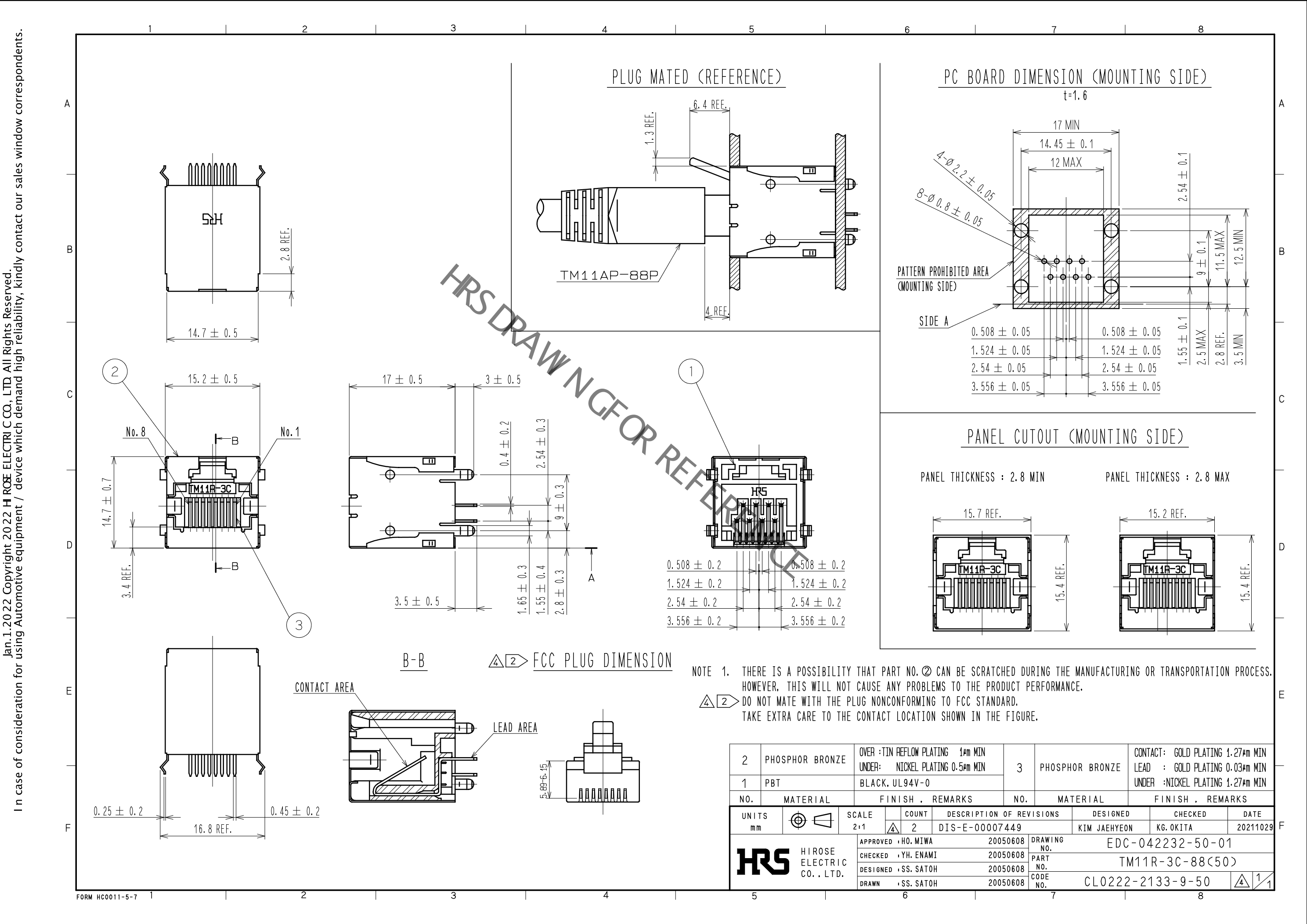 TM11R-3C-88(50)_（HRS(广濑)）TM11R-3C-88(50)中文资料_价格_PDF手册-立创电子商城