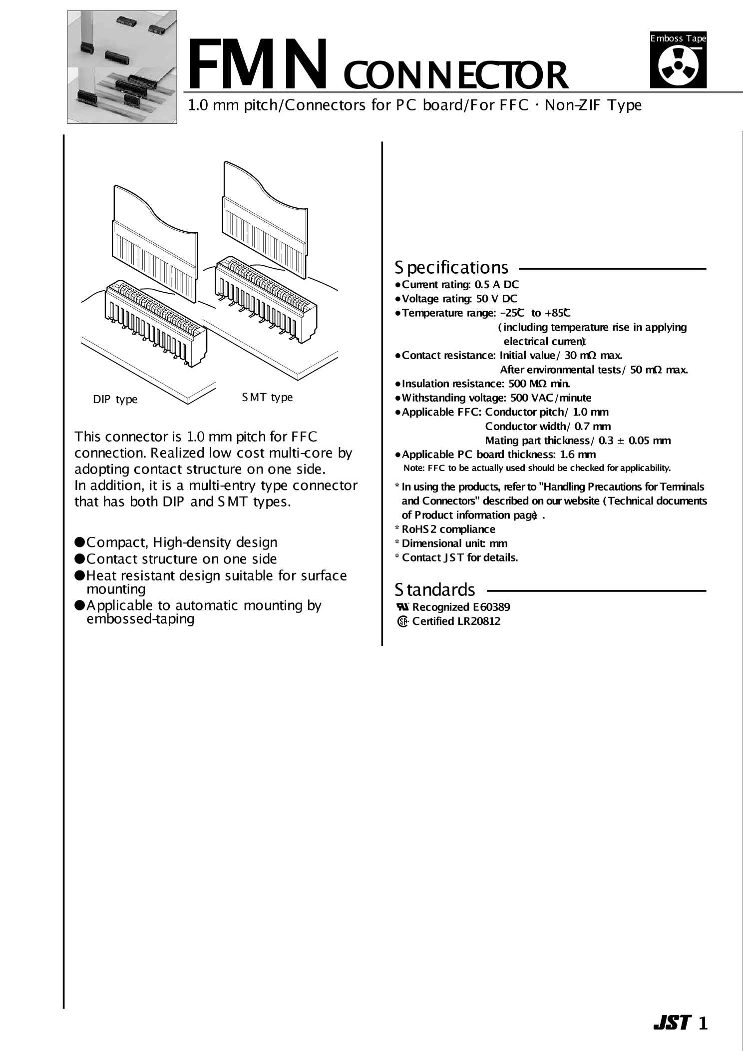 05FMN-SMT-A-TF(LF)(SN)_（JST）05FMN-SMT-A-TF(LF)(SN)中文资料_价格_PDF手册-立创电子商城