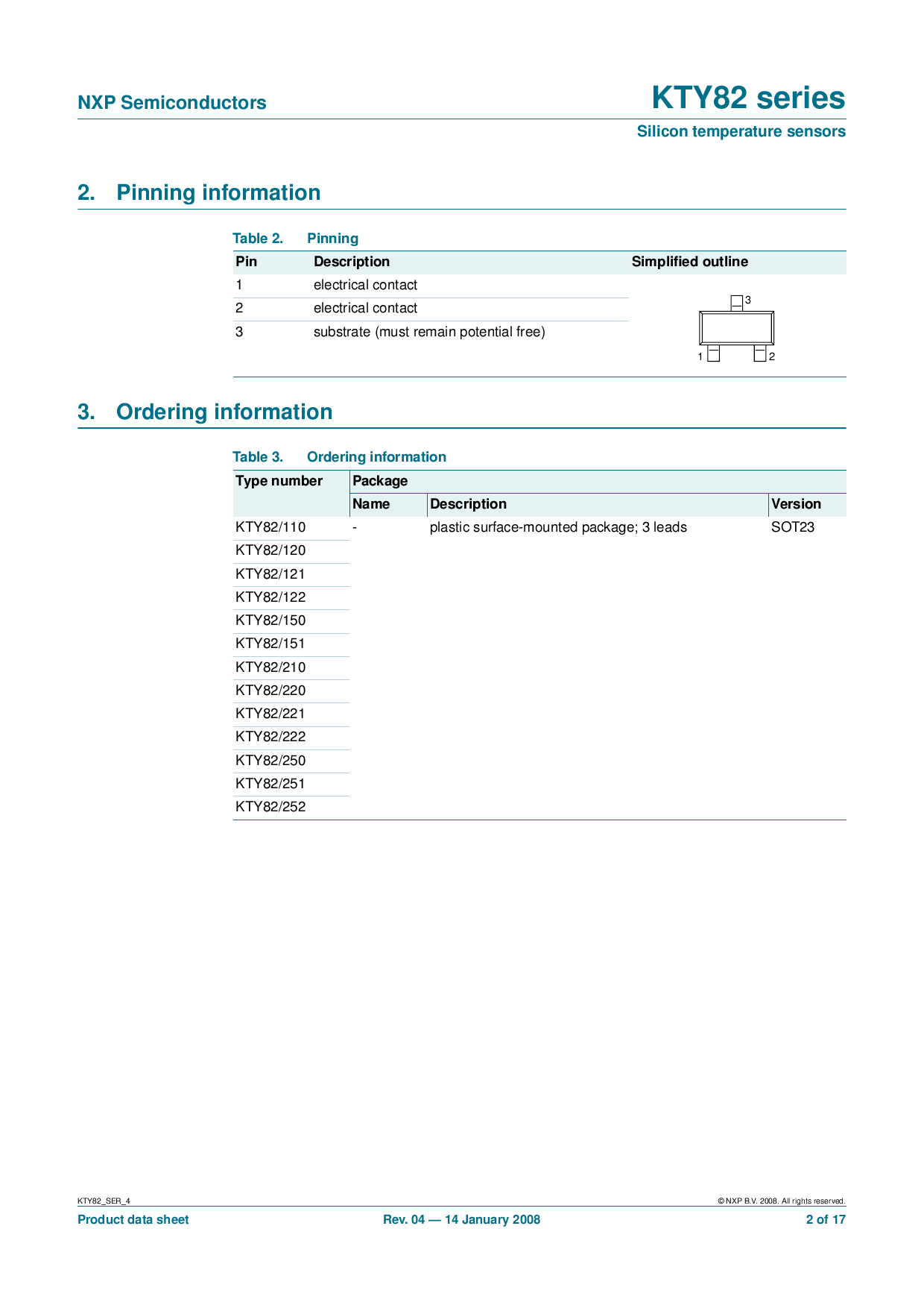 KTY82/210,215_（NXP(恩智浦)）KTY82/210,215中文资料_价格_PDF手册-立创电子商城