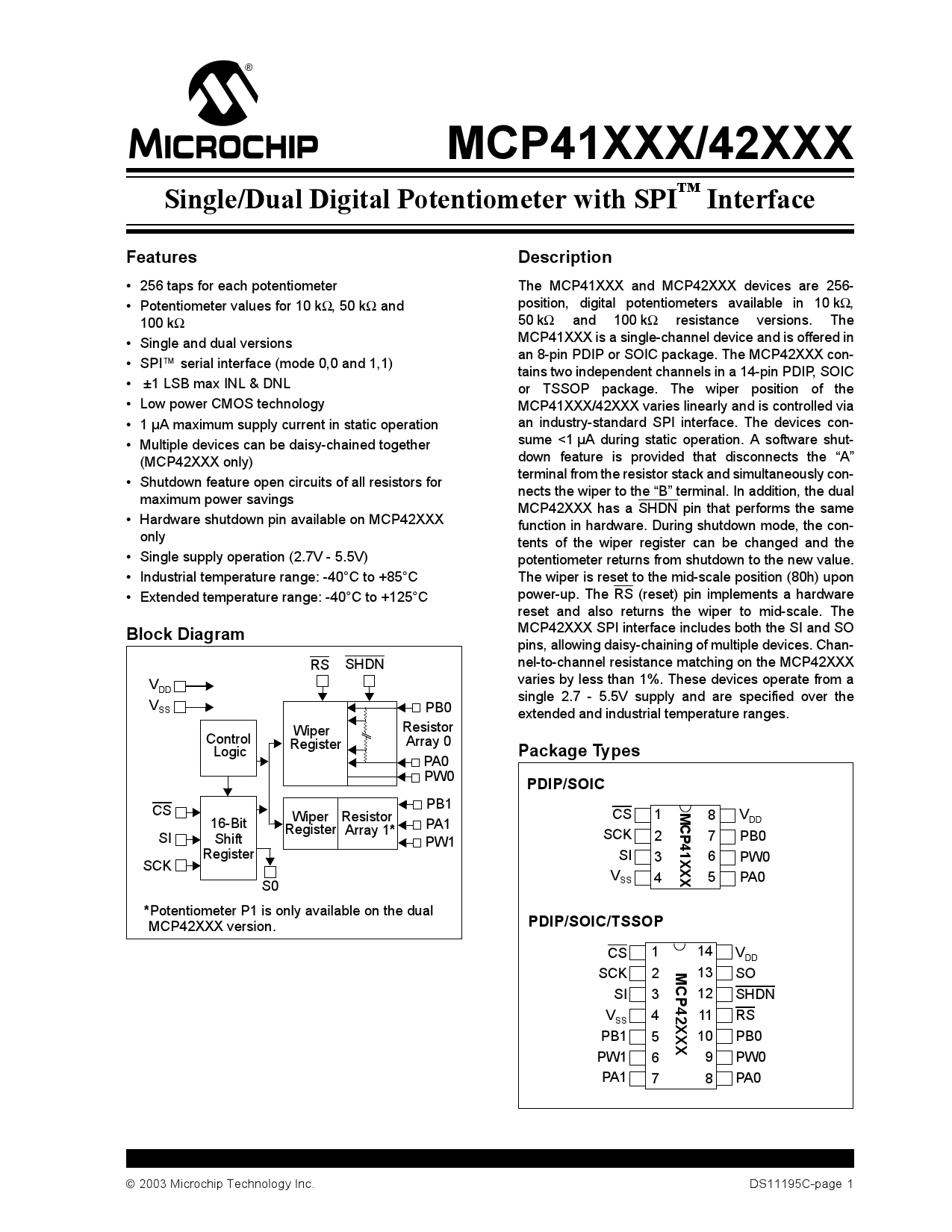MCP42010-I/SL_（MICROCHIP(美国微芯)）MCP42010-I/SL中文资料_价格_PDF手册-立创电子商城