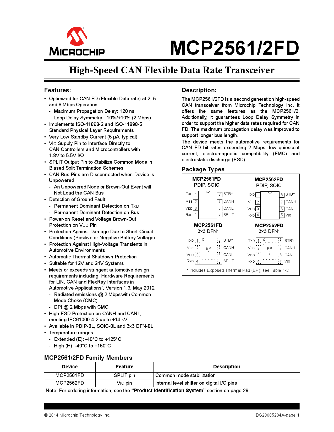MCP2562FDT-H/MF_（MICROCHIP(美国微芯)）MCP2562FDT-H/MF中文资料_价格_PDF手册-立创电子商城