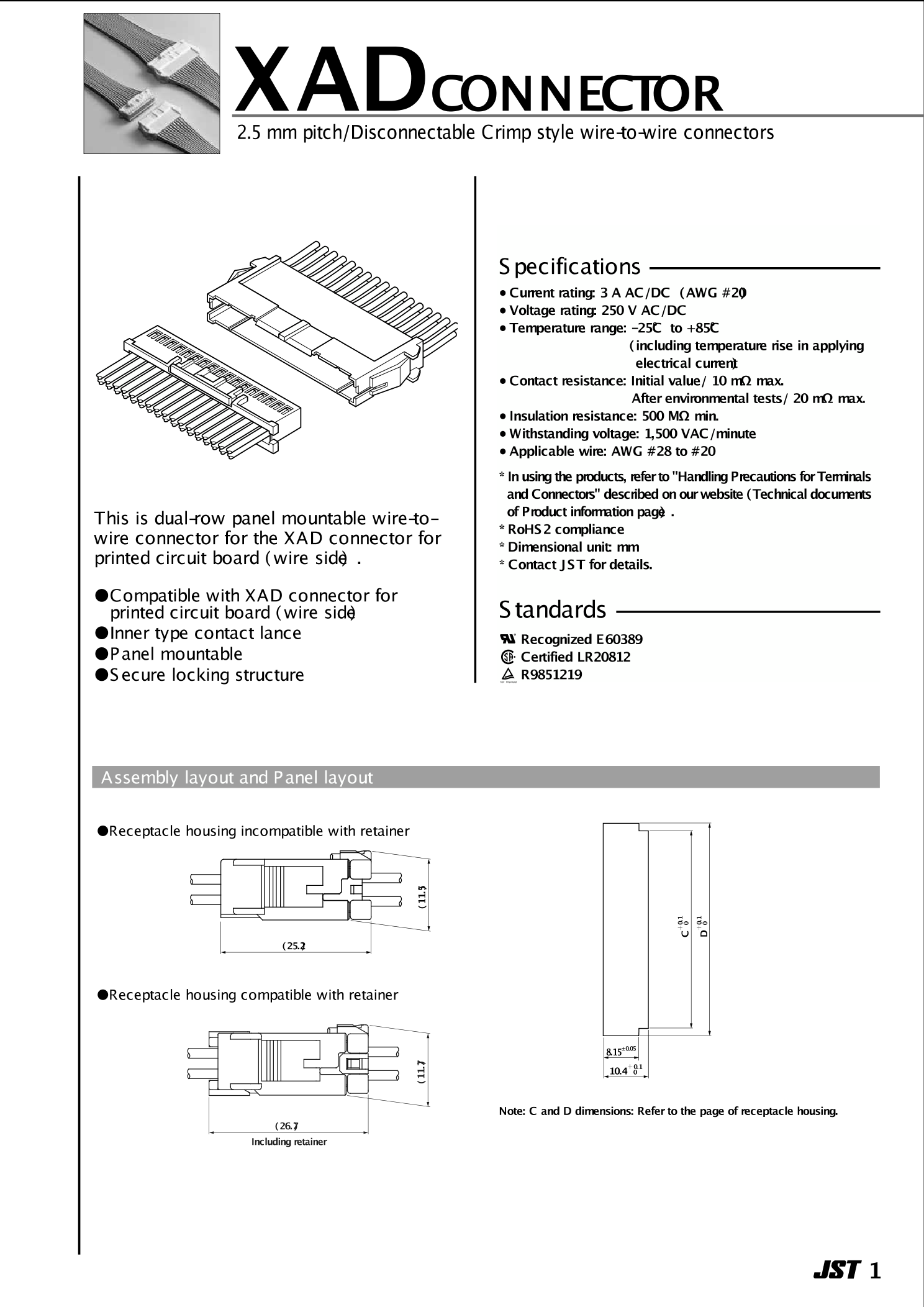 XADR-14V_（JST）XADR-14V中文资料_价格_PDF手册-立创电子商城