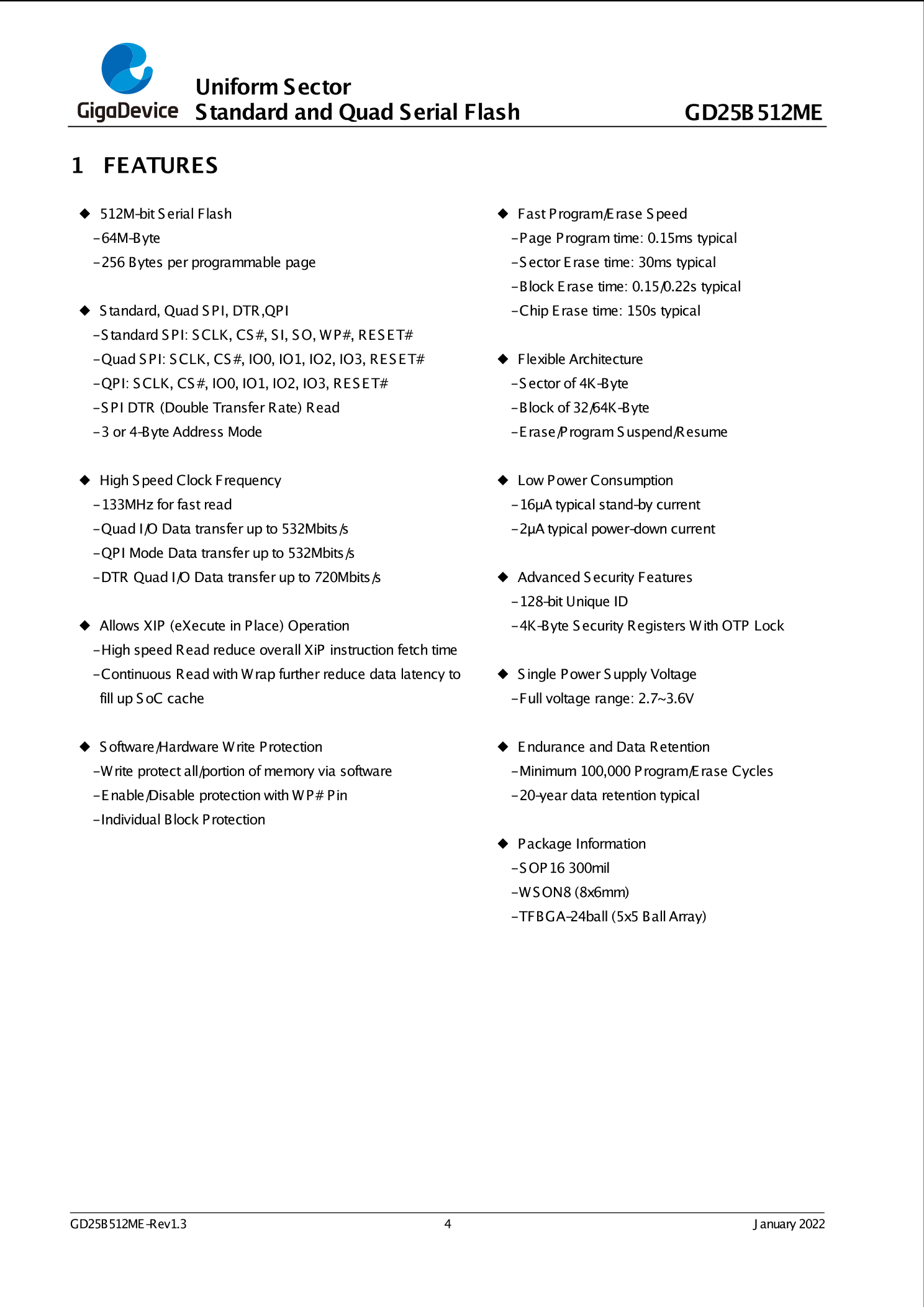 GD25B512MEYIGR_（GigaDevice(兆易创新)）GD25B512MEYIGR中文资料_价格_PDF手册-立创电子商城