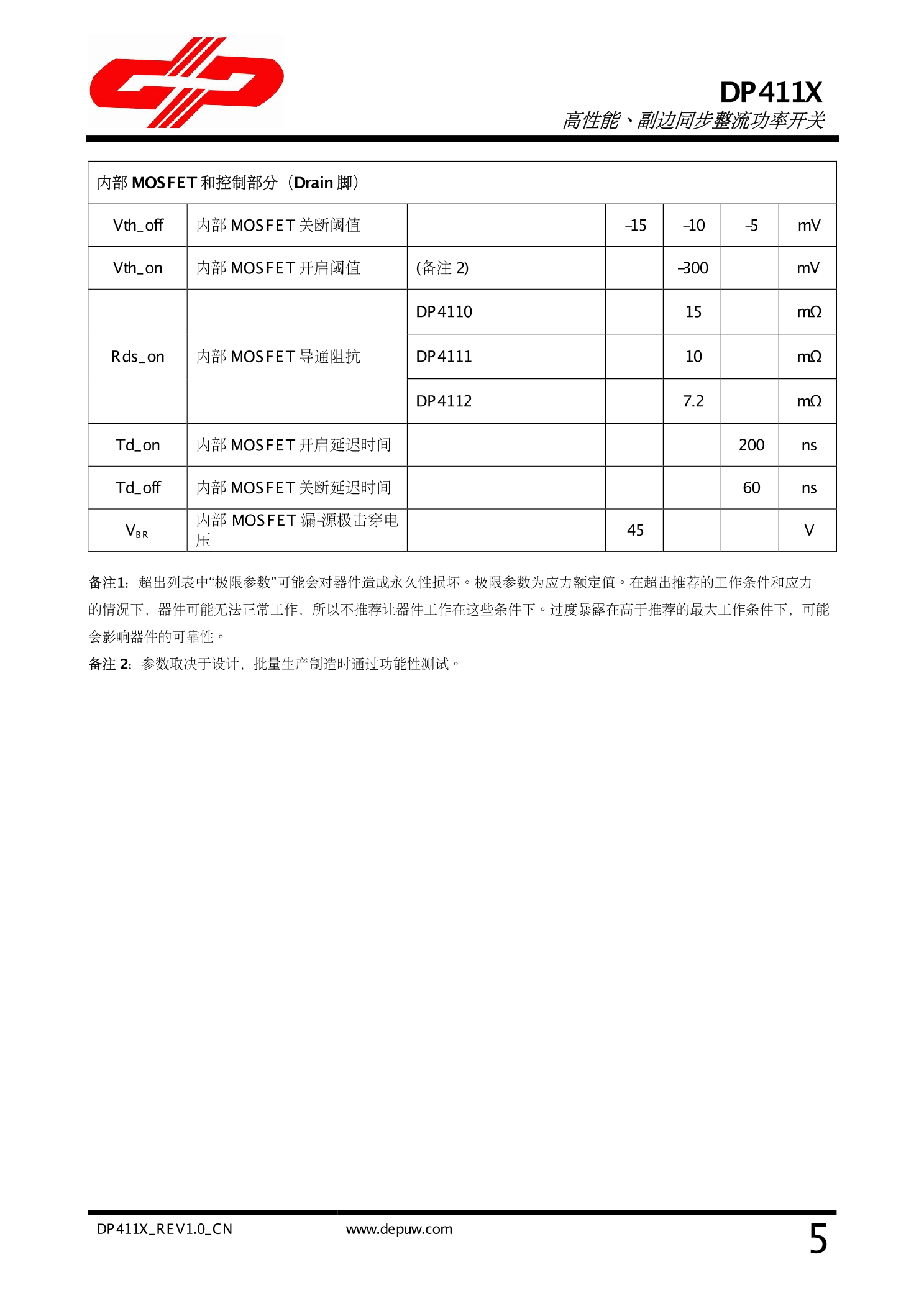 DP4110_（德普微电子）DP4110中文资料_价格_PDF手册-立创电子商城