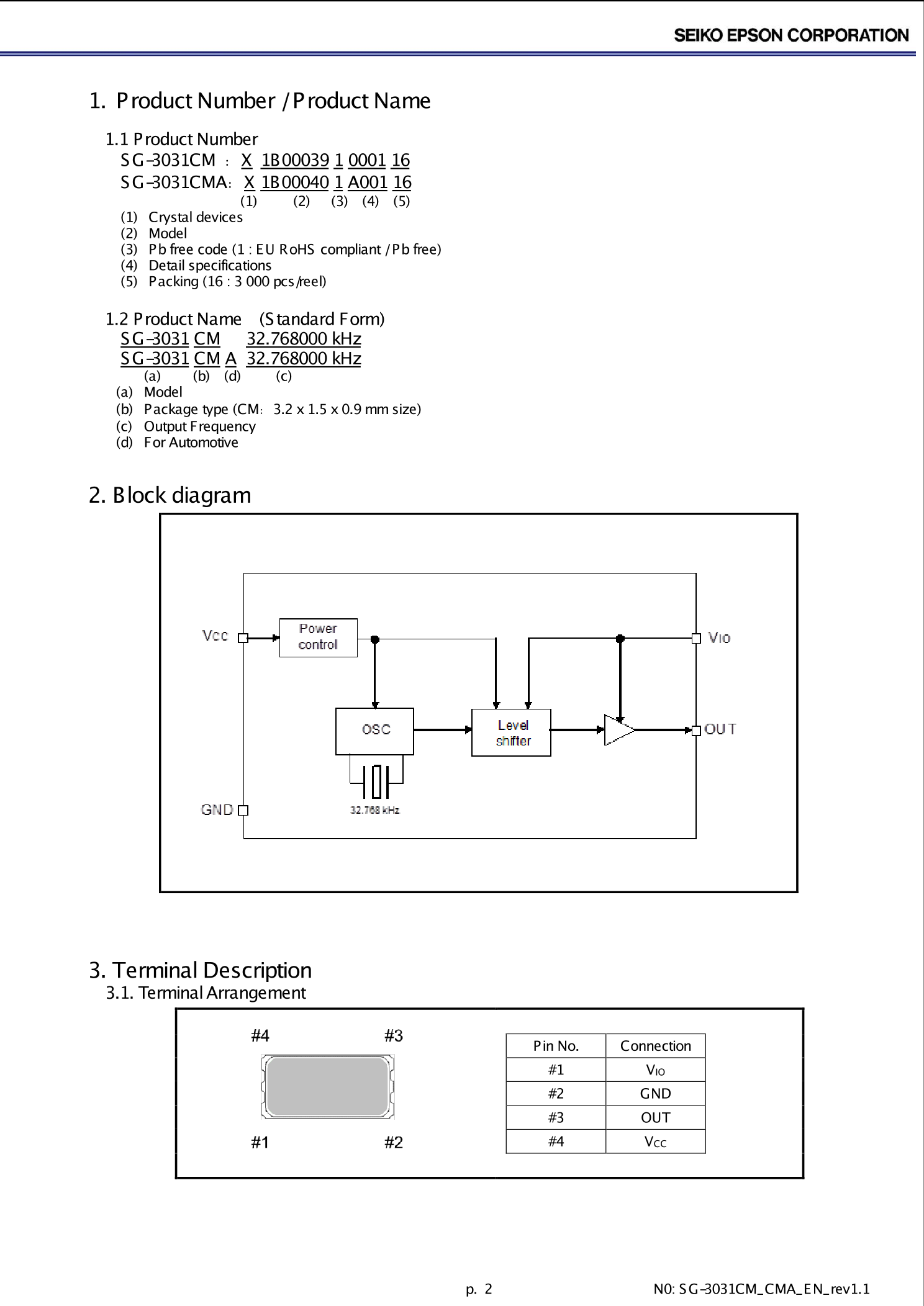 SG-3031CM 32.768K_（EPSON(爱普生)）SG-3031CM 32.768K中文资料_价格_PDF手册-立创电子商城