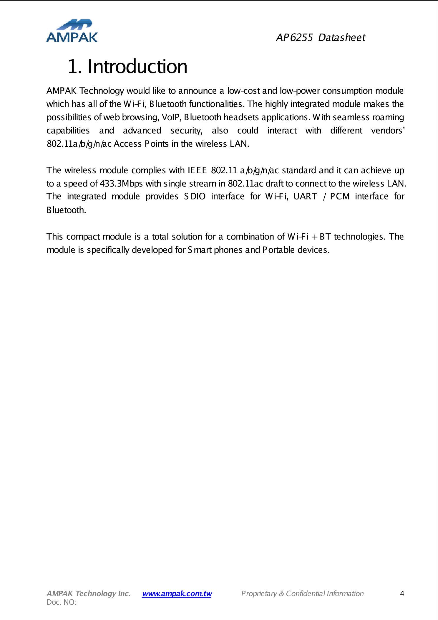 AP6255_（AMPAK(正基科技)）AP6255中文资料_价格_PDF手册-立创电子商城