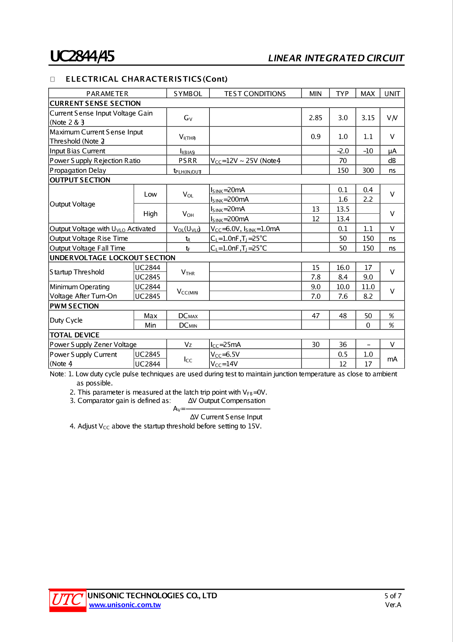 UC2844G-S08-R_（UTC(友顺)）UC2844G-S08-R中文资料_价格_PDF手册-立创电子商城