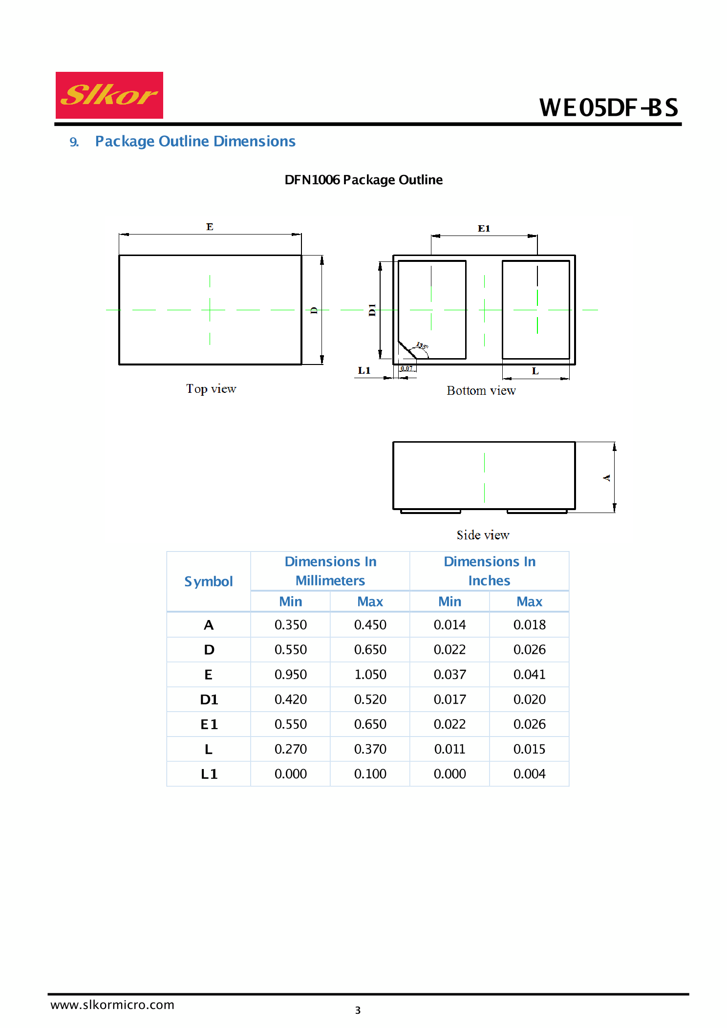 WE05DF-BS_（Slkor(萨科微)）WE05DF-BS中文资料_价格_PDF手册-立创电子商城