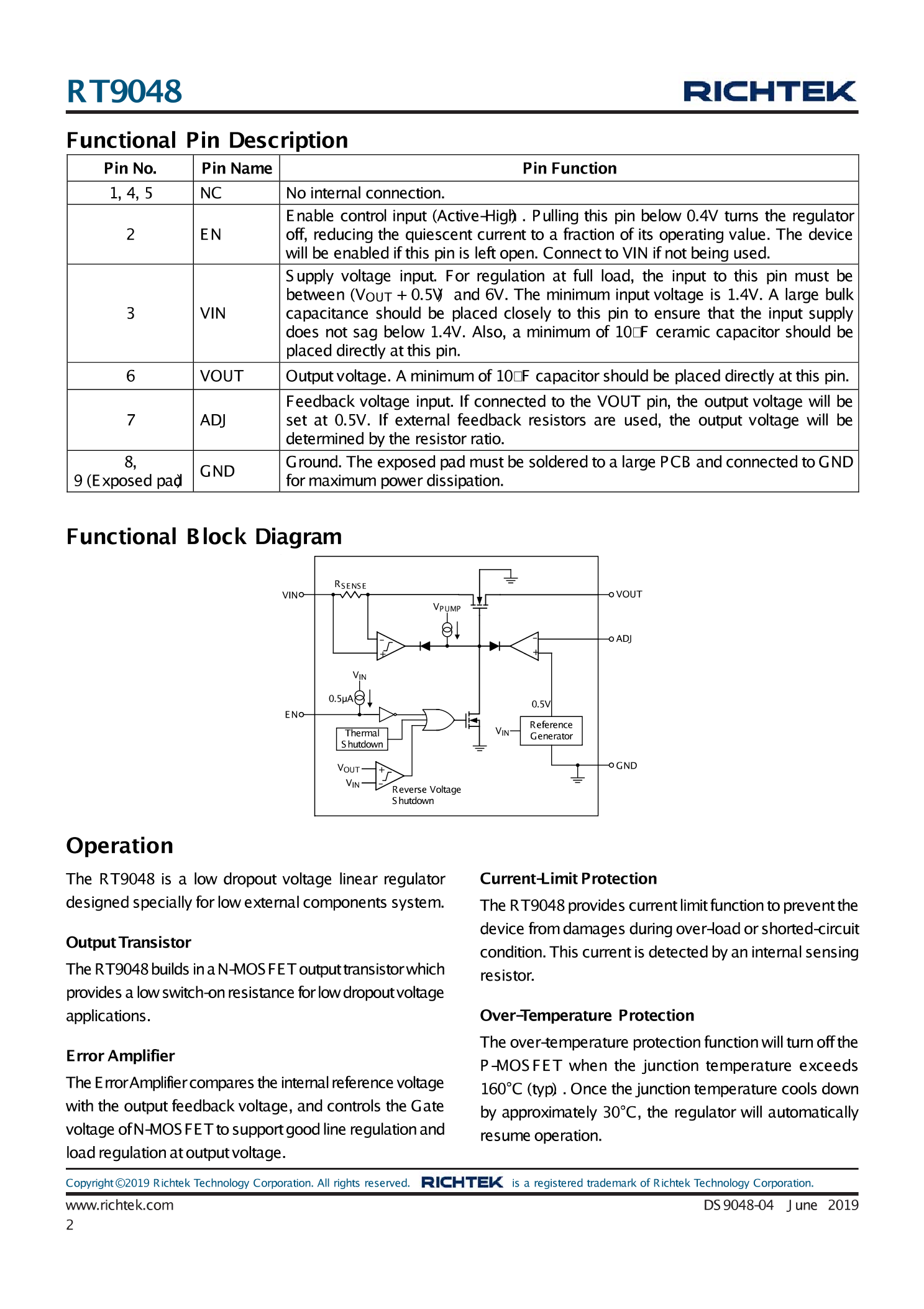 RT9048GSP_（RICHTEK(立锜)）RT9048GSP中文资料_价格_PDF手册-立创电子商城