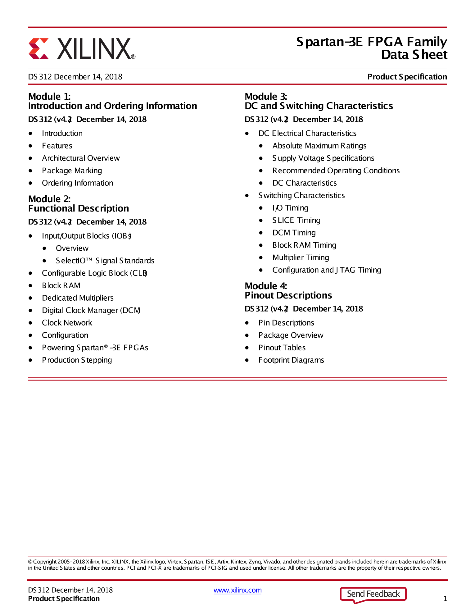 XC3S500E-4PQG208C_（XILINX(赛灵思)）XC3S500E-4PQG208C中文资料_价格_PDF手册-立创电子商城