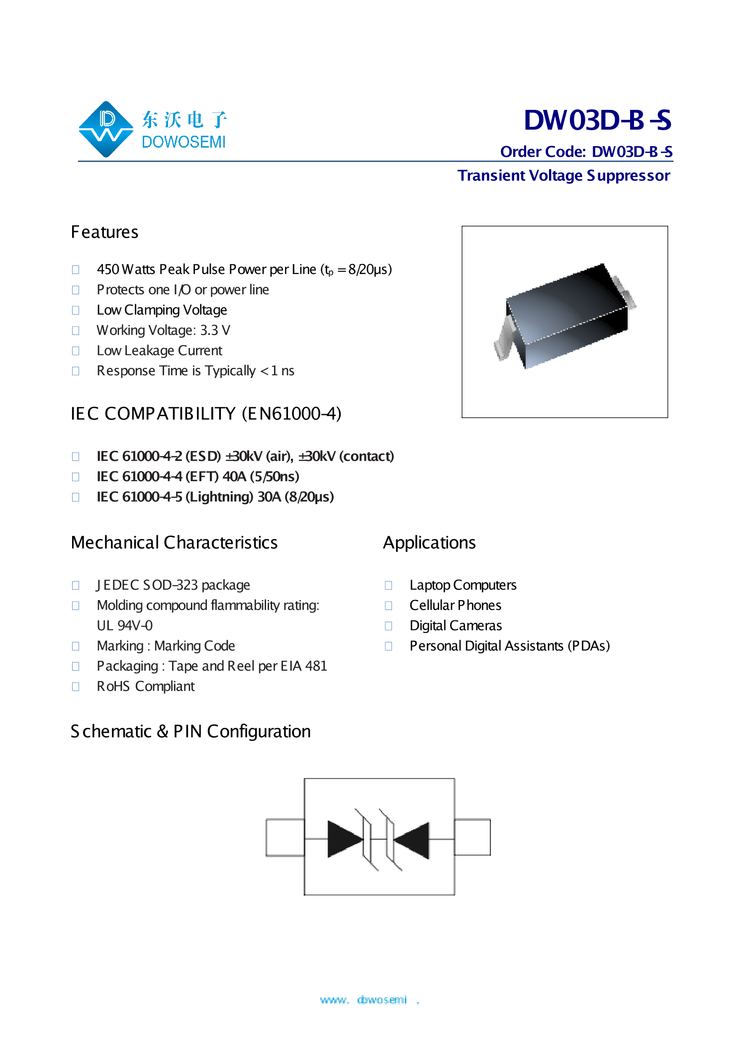 DW03D-B-S_（DOWO(东沃)）DW03D-B-S中文资料_价格_PDF手册-立创电子商城