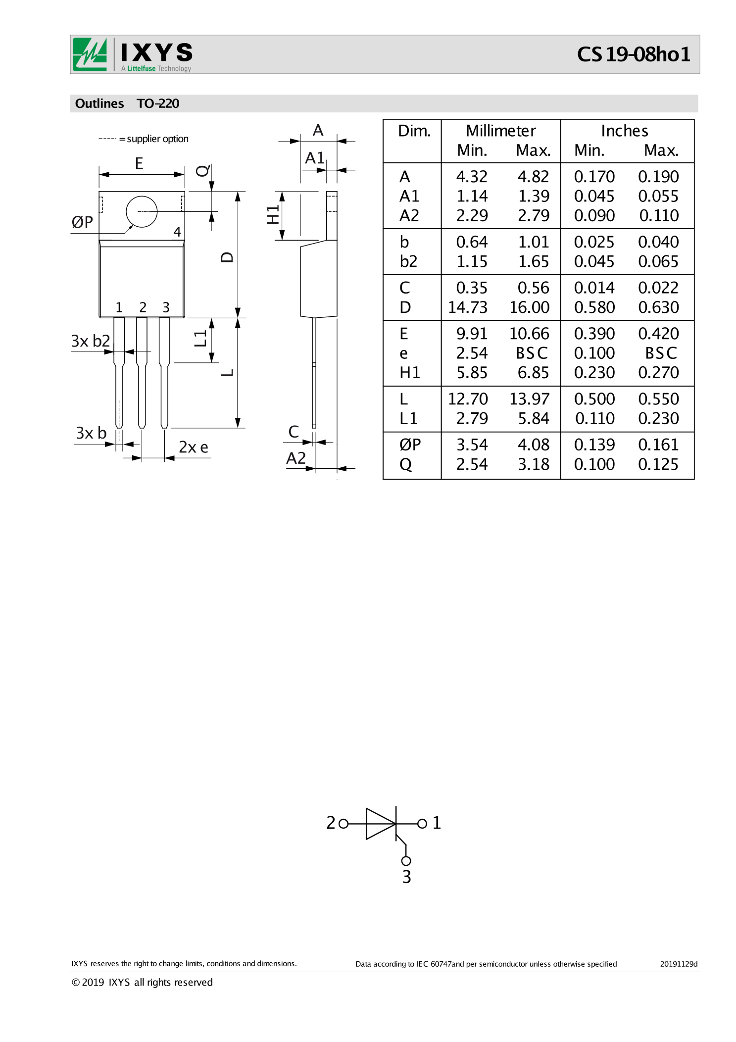 CS19-12HO1_（IXYS）CS19-12HO1中文资料_价格_PDF手册-立创电子商城