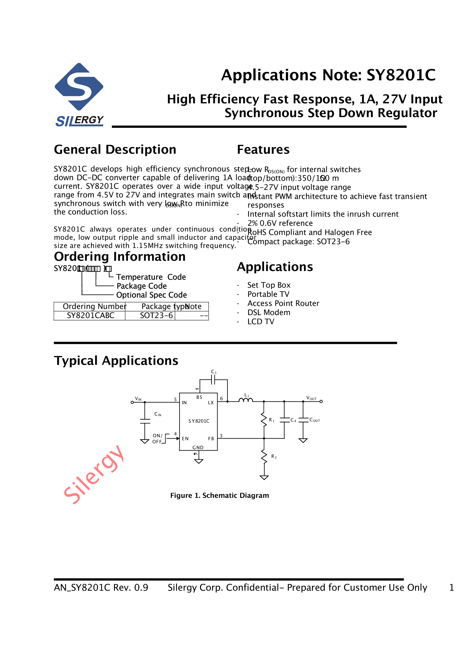 SY8201CABC_（silergy(矽力杰)）SY8201CABC中文资料_价格_PDF手册-立创电子商城