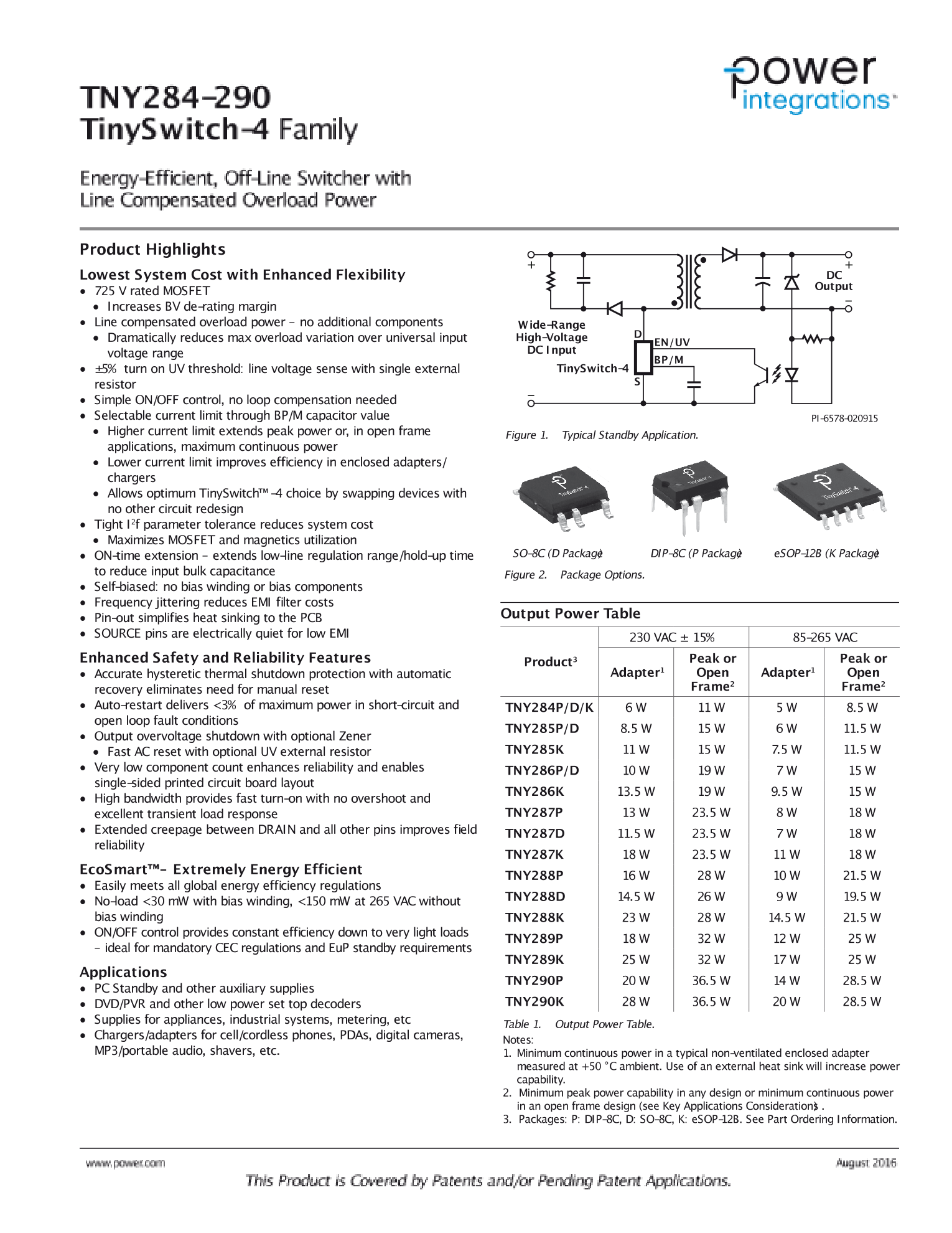 TNY289PG_（Power Integrations(帕沃英蒂格盛)）TNY289PG中文资料_价格_PDF手册-立创电子商城
