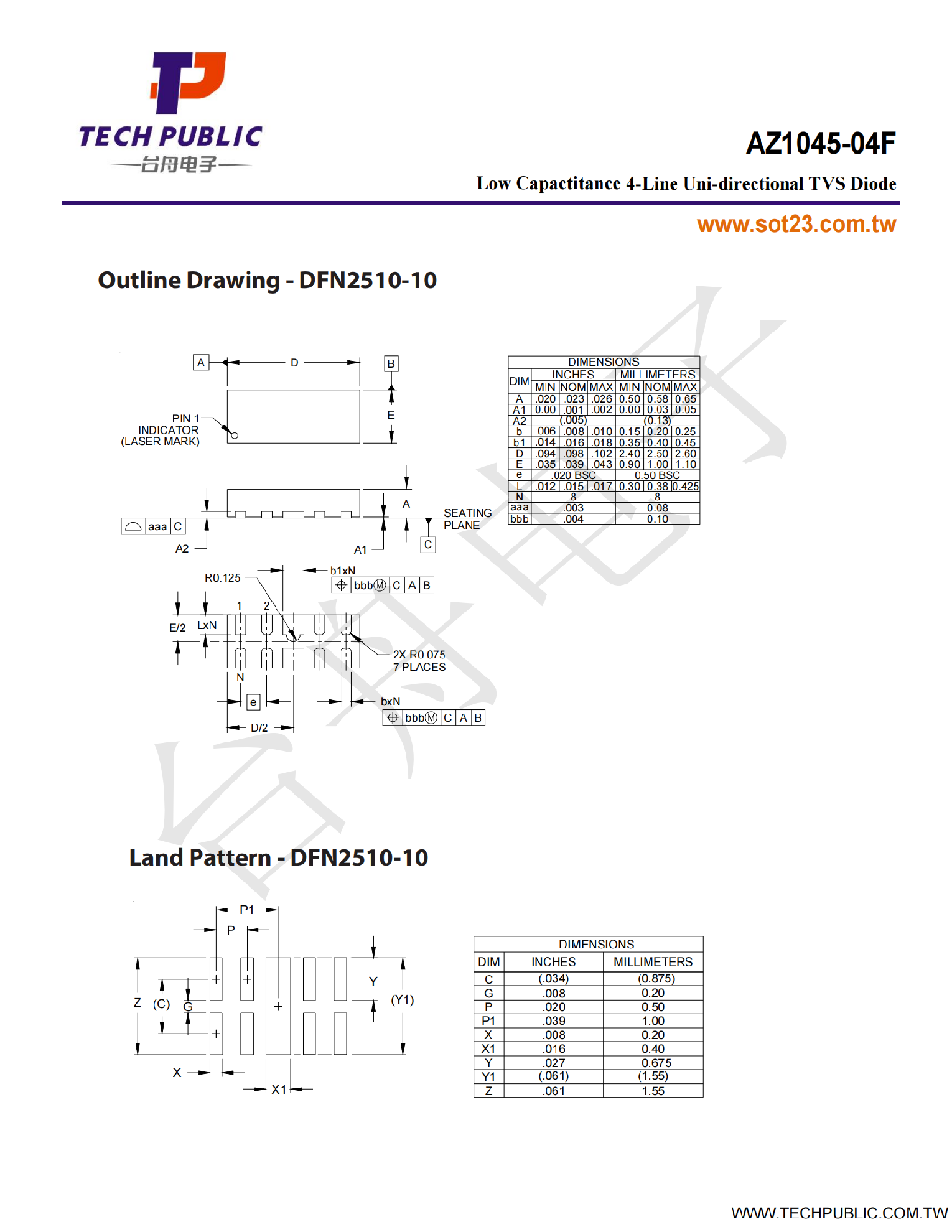 AZ1045-04F_（TECH PUBLIC(台舟)）AZ1045-04F中文资料_价格_PDF手册-立创电子商城