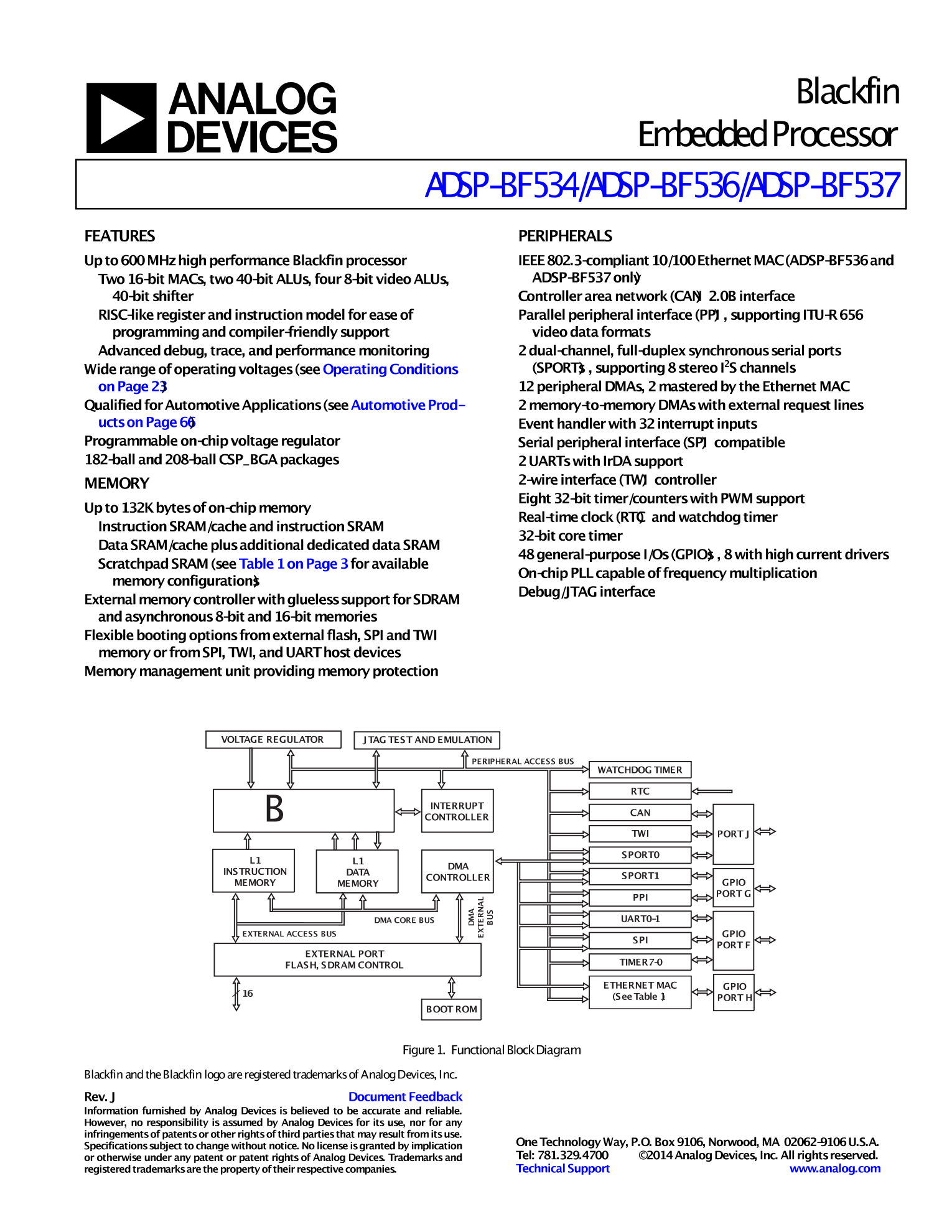 ADSP-BF536BBCZ-3B_（ADI(亚德诺)/LINEAR(凌特)）ADSP-BF536BBCZ-3B中文资料_价格_PDF手册-立创电子商城