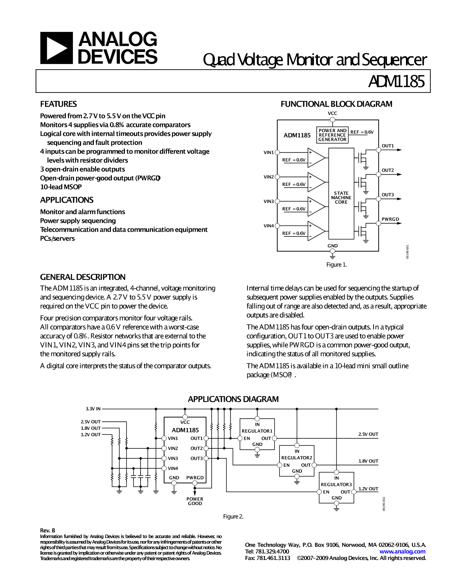 ADM1185ARMZ-1REEL7_（ADI(亚德诺)）ADM1185ARMZ-1REEL7中文资料_价格_PDF手册-立创电子商城