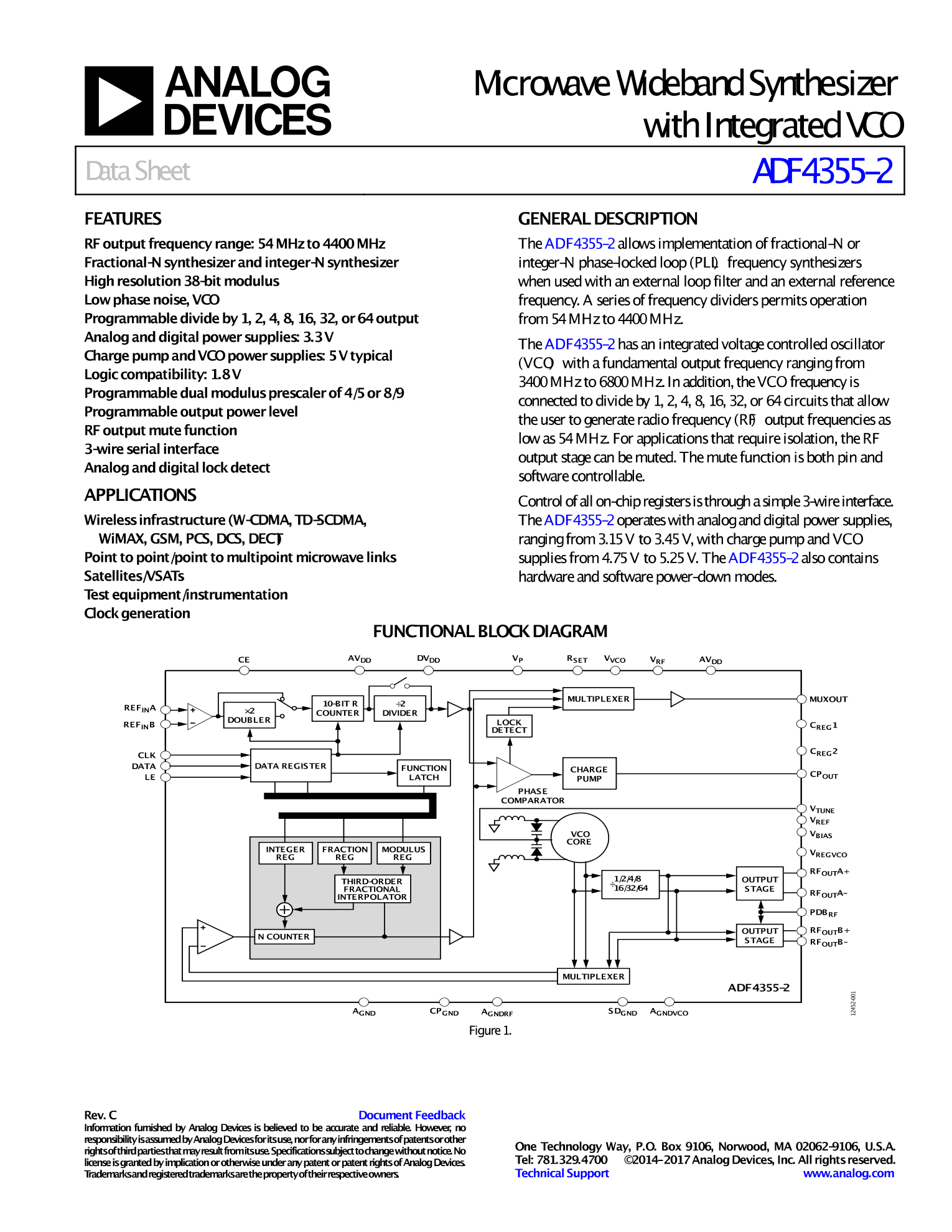 ADF4355-2BCPZ_（ADI(亚德诺)/LINEAR(凌特)）ADF4355-2BCPZ中文资料_价格_PDF手册-立创电子商城