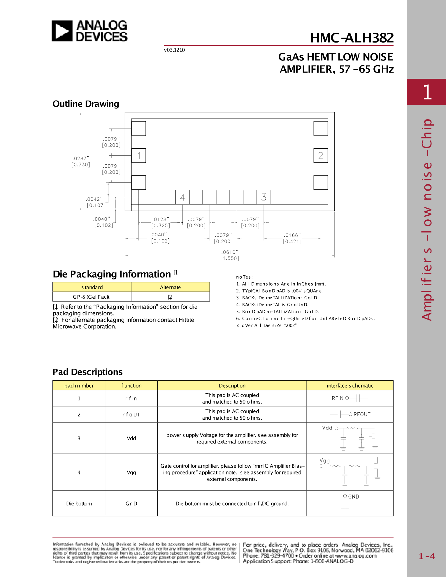 HMC-ALH382_（ADI(亚德诺)/LINEAR(凌特)）HMC-ALH382中文资料_价格_PDF手册-立创电子商城