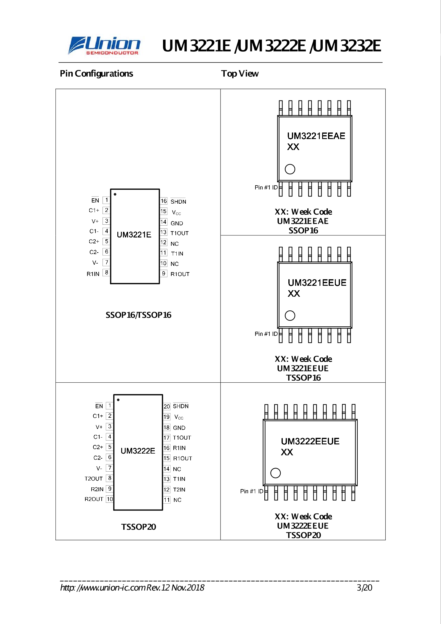 UM3232EEUE_（Union(英联)）UM3232EEUE中文资料_价格_PDF手册-立创电子商城