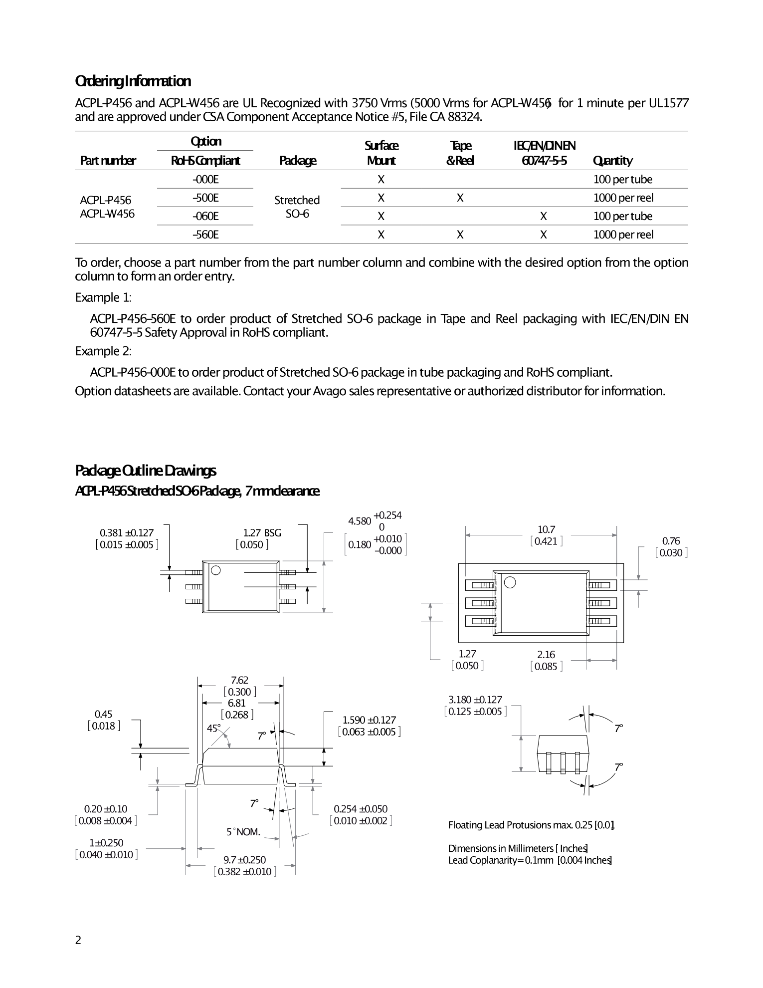 ACPL-P456-500E_（Broadcom/AVAGO(安华高)）ACPL-P456-500E中文资料_价格_PDF手册-立创电子商城