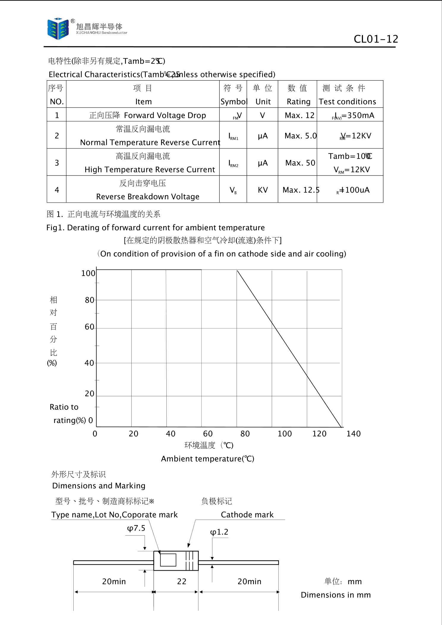 CL01-12_（XCH(旭昌辉)）CL01-12中文资料_价格_PDF手册-立创电子商城
