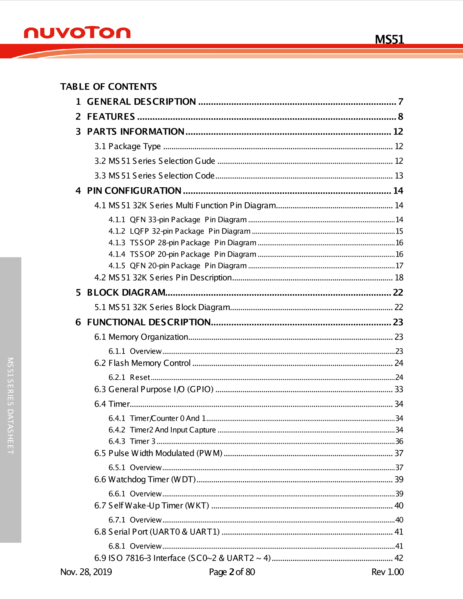 MS51FC0AE_（NUVOTON(新唐)）MS51FC0AE中文资料_价格_PDF手册-立创电子商城