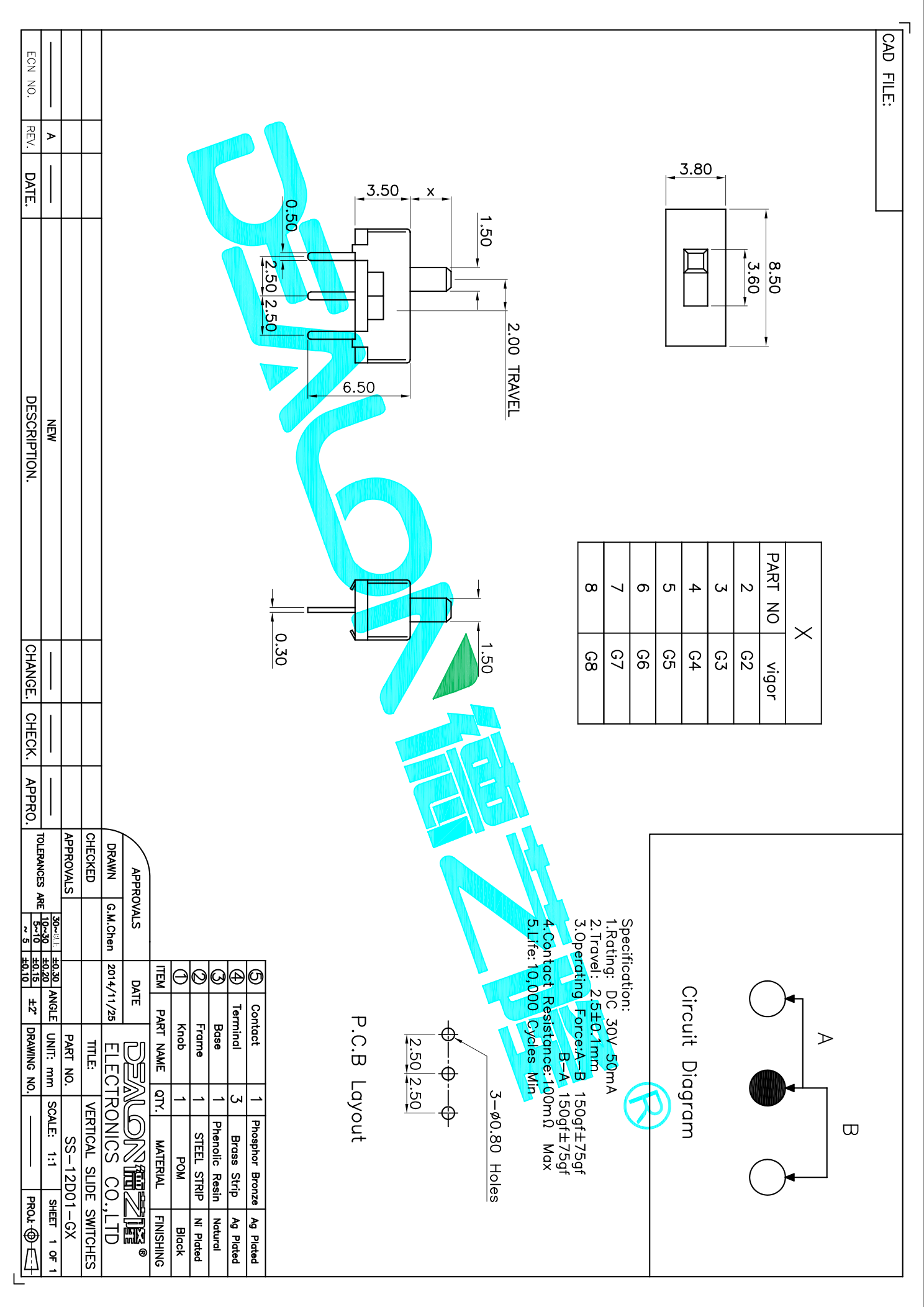 SS-12D01-G3_（DEALON(德艺隆)）SS-12D01-G3中文资料_价格_PDF手册-立创电子商城