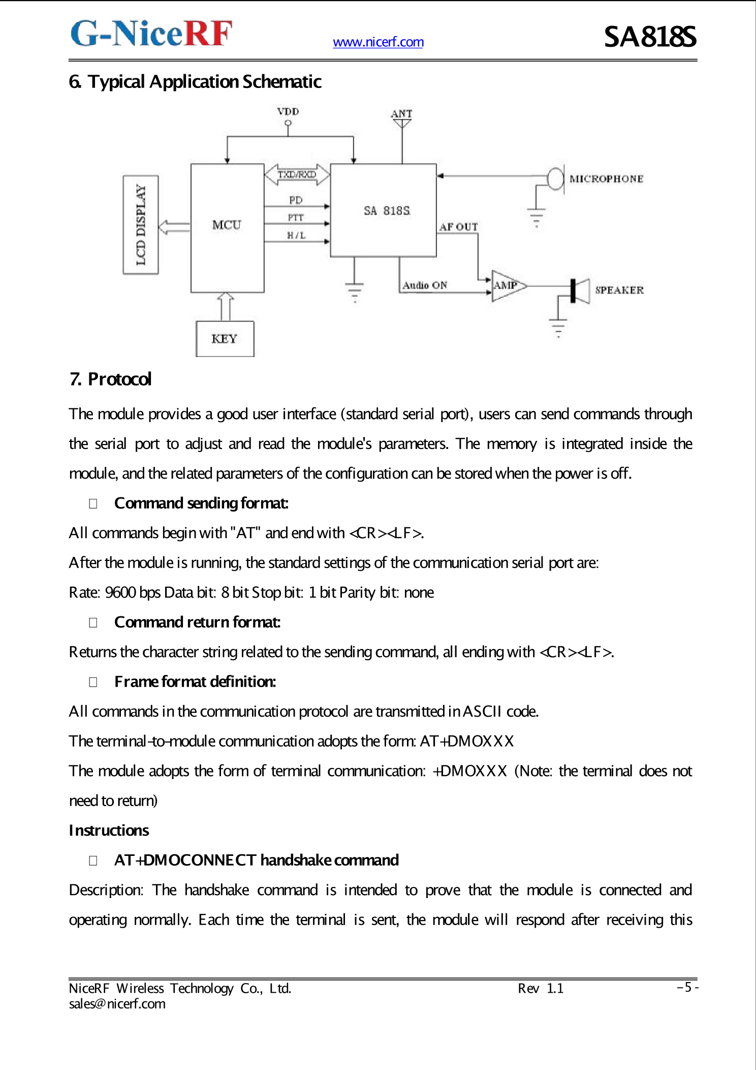 SA818S-U_（G-NiceRF(思为无线)）SA818S-U中文资料_价格_PDF手册-立创电子商城