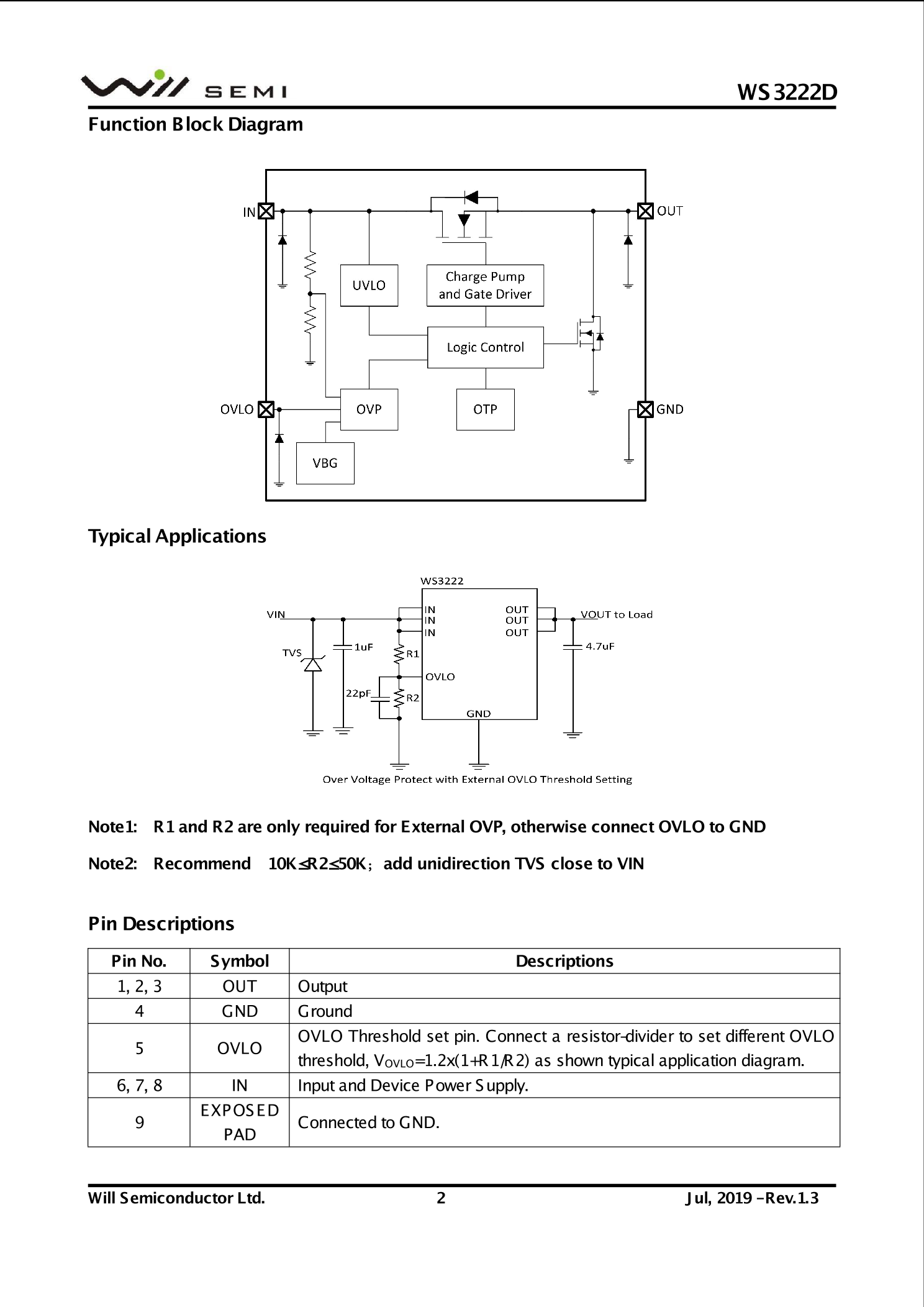 WS3222D-8/TR_（WILLSEMI(韦尔)）WS3222D-8/TR中文资料_价格_PDF手册-立创电子商城