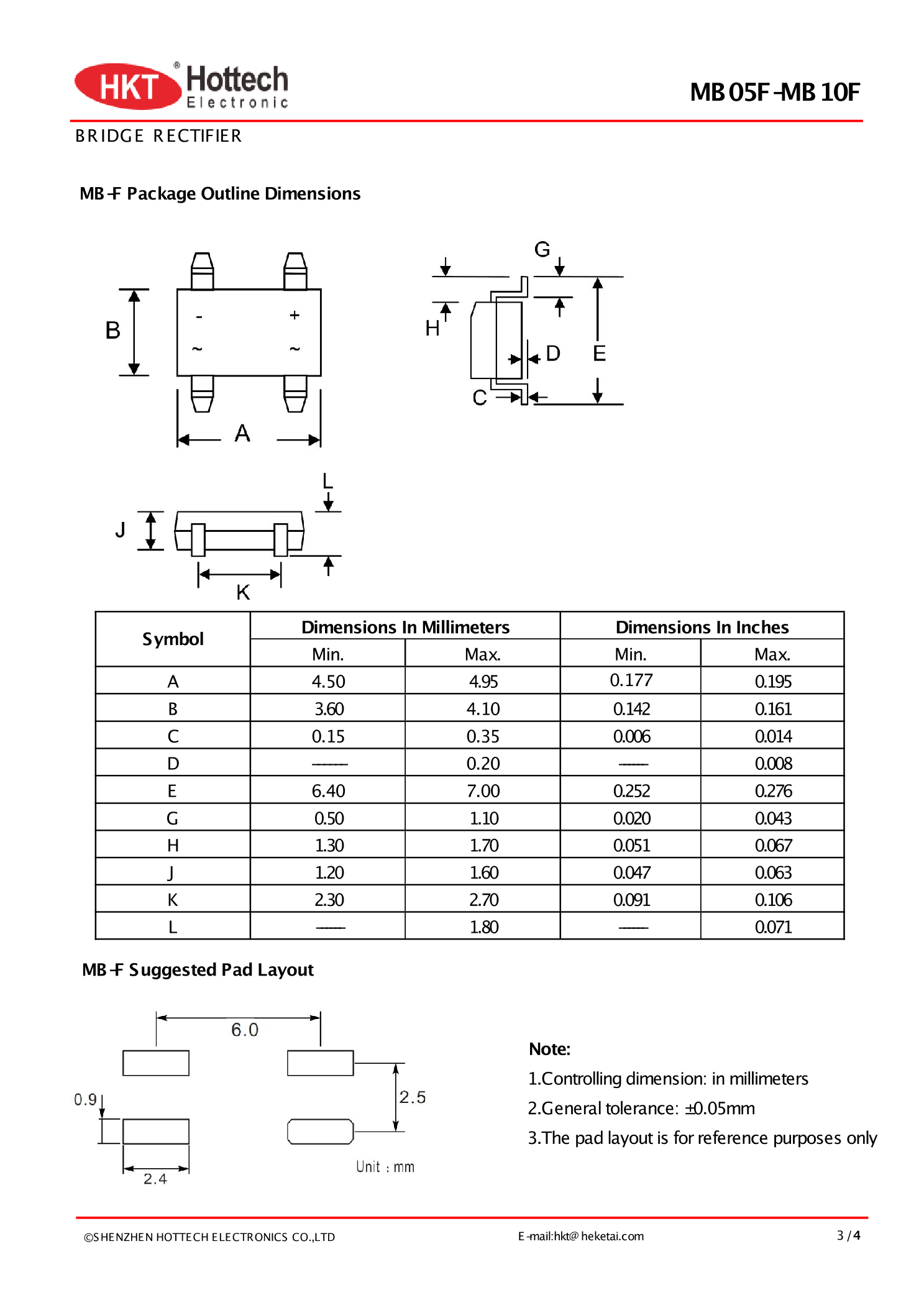 MB10F_（Hottech(合科泰)）MB10F中文资料_价格_PDF手册-立创电子商城