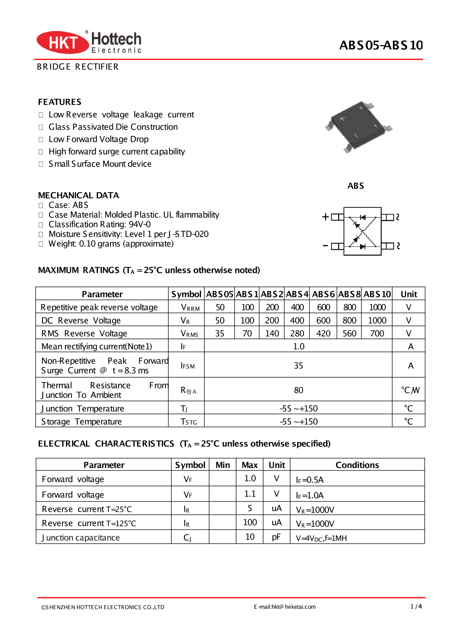 ABS10_（Hottech(合科泰)）ABS10中文资料_价格_PDF手册-立创电子商城